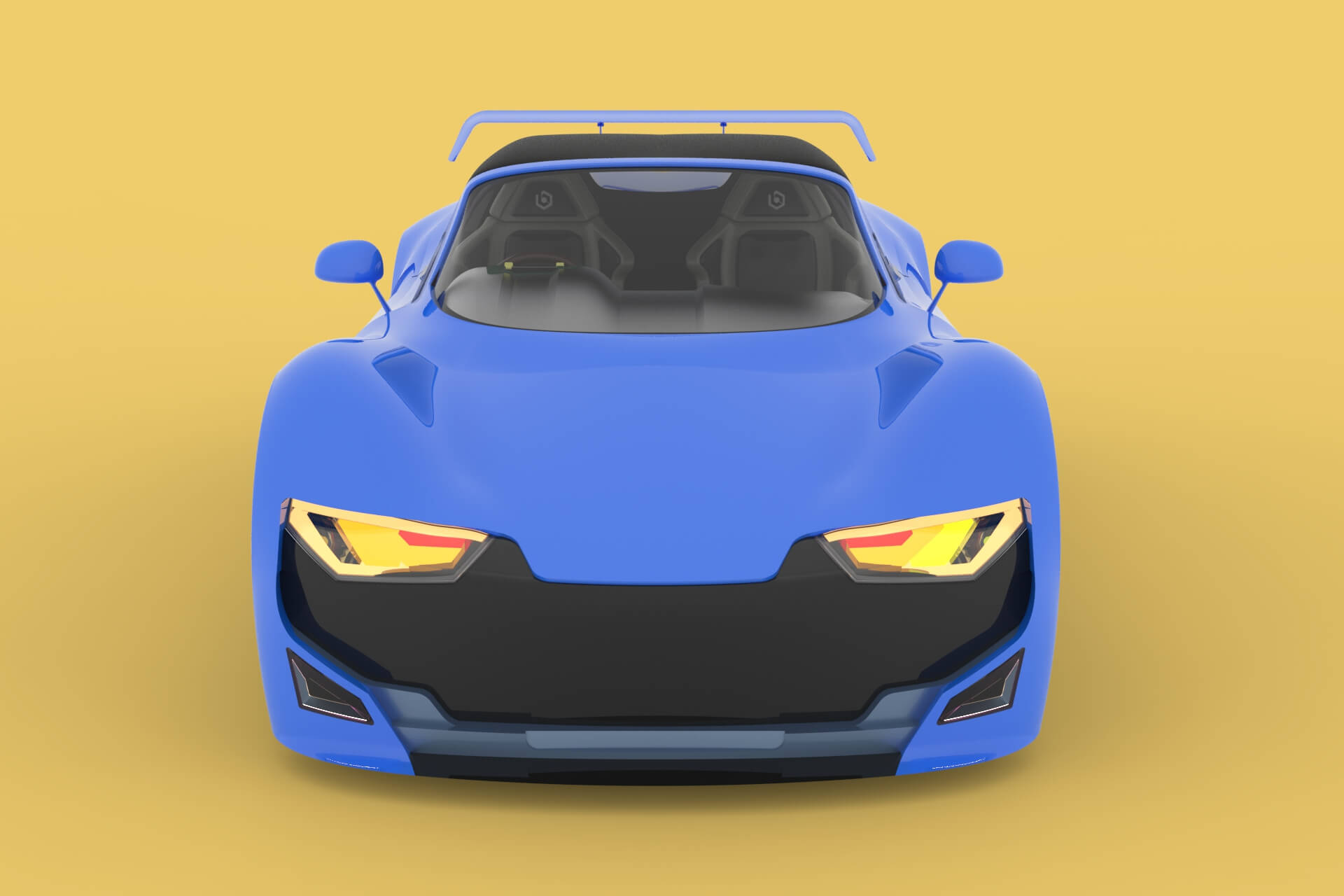 Generic Electric Sport Car EV Convertible - 3D Model by surf3d