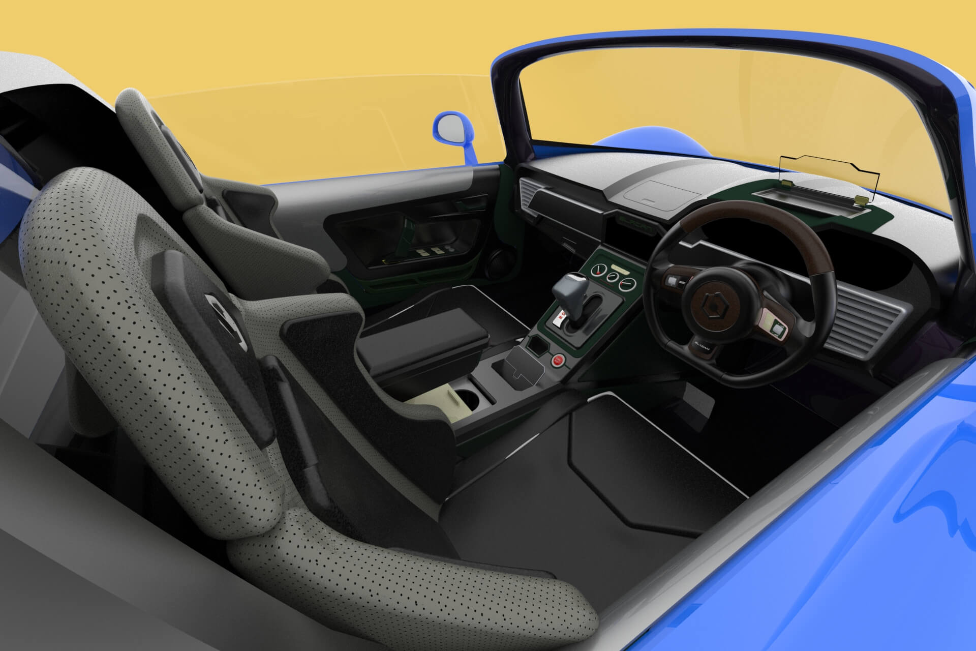 Generic Electric Sport Car EV Convertible - 3D Model by surf3d