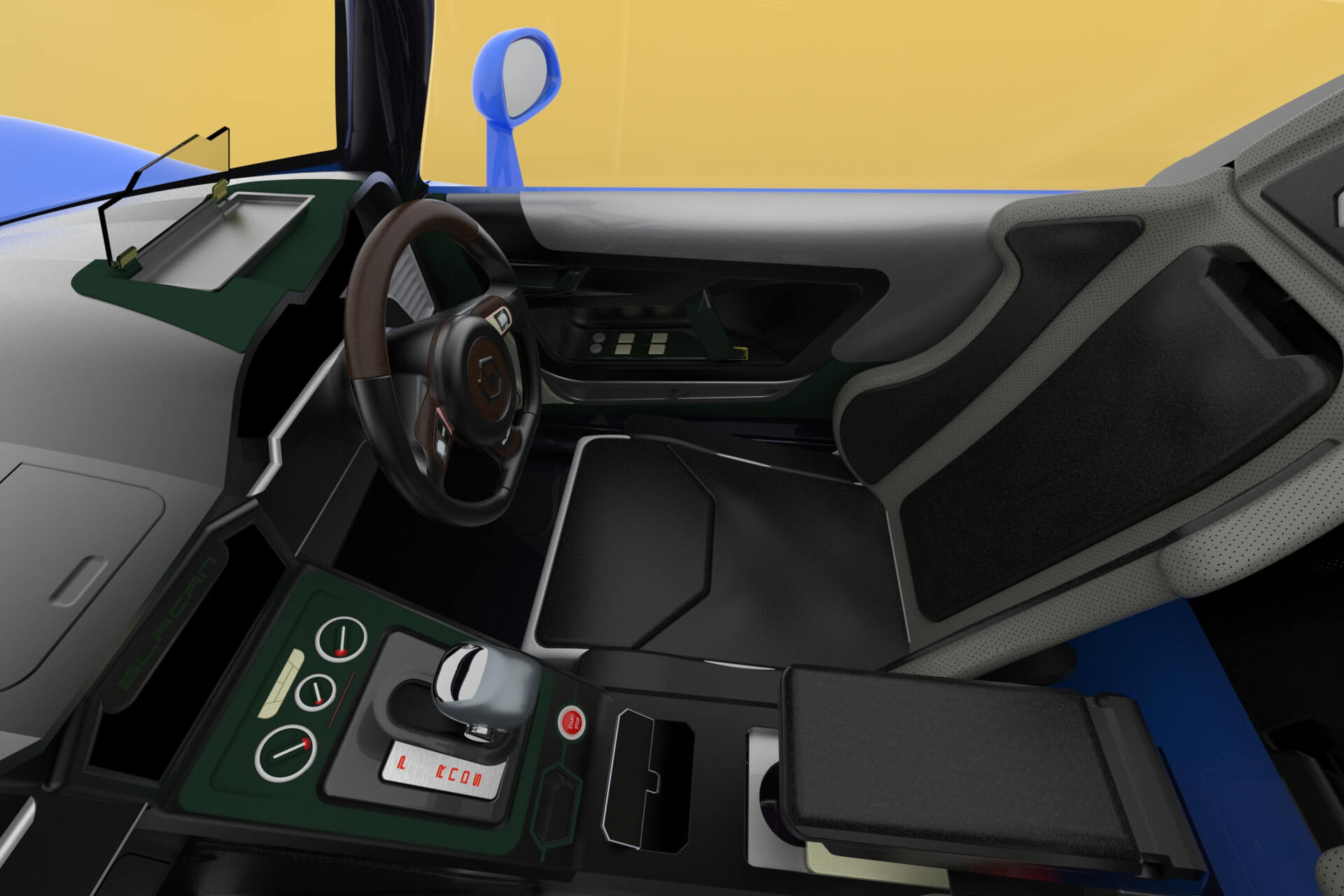 Generic Electric Sport Car EV Convertible - 3D Model by surf3d