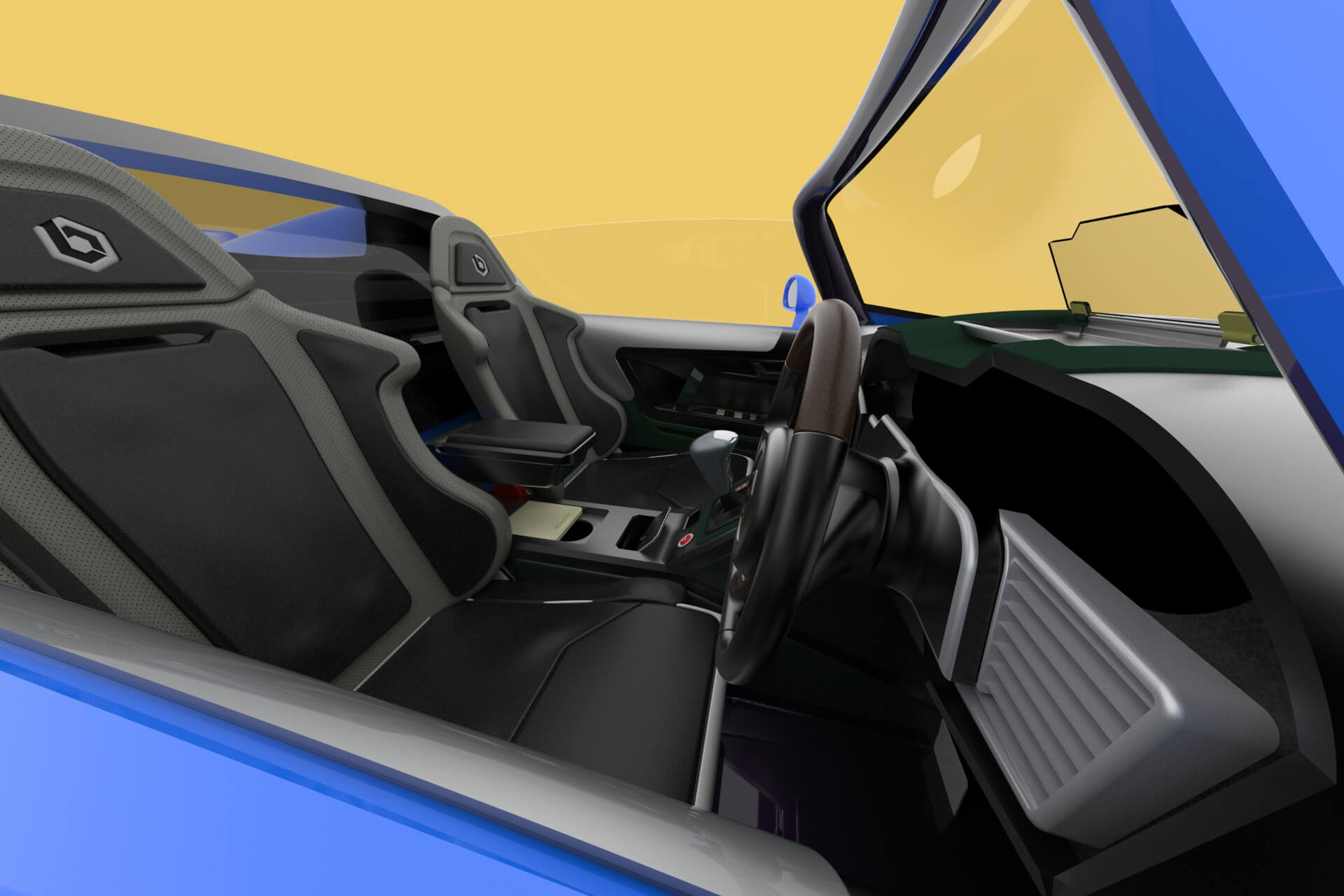 Generic Electric Sport Car EV Convertible - 3D Model by surf3d