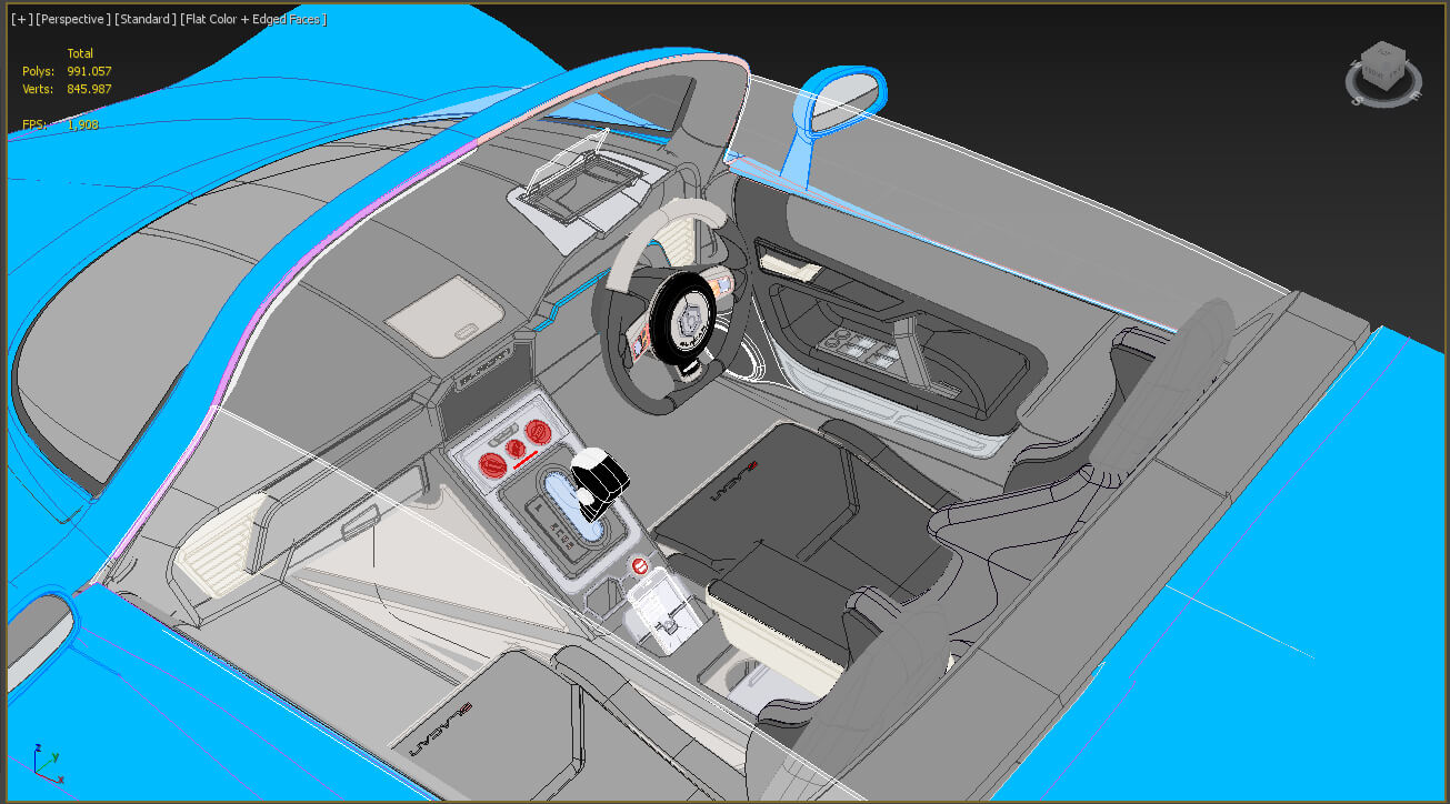 Generic Electric Sport Car EV Convertible - 3D Model by surf3d