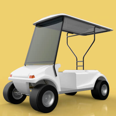 Golf Buggy Cart - 3D Model by surf3d