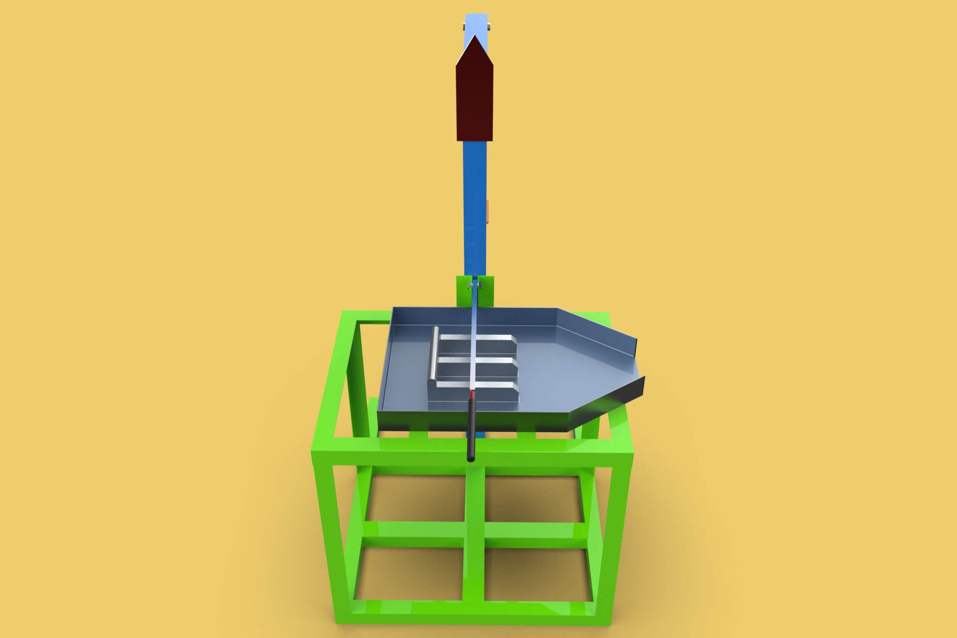 Handle Coconut Peeler Splitter Cut Tool Husk Shell Extractor - 3D Model ...