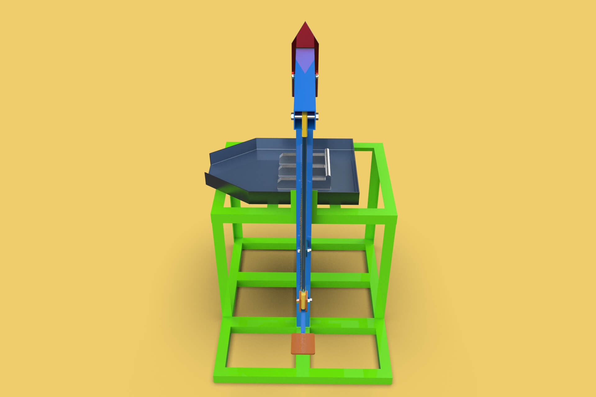 Handle Coconut Peeler Splitter Cut Tool Husk Shell Extractor - 3D Model ...