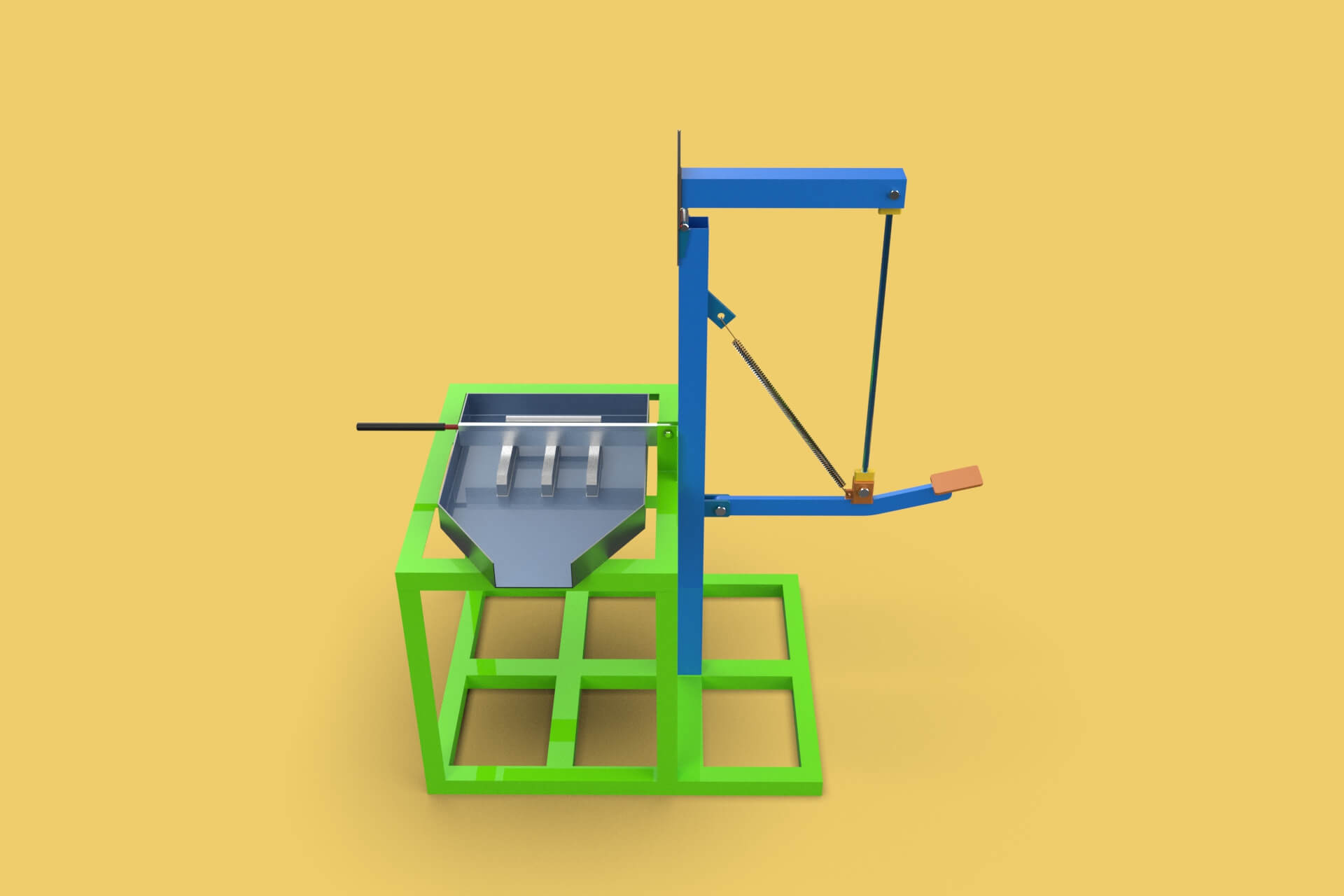 Handle Coconut Peeler Splitter Cut Tool Husk Shell Extractor - 3D Model ...