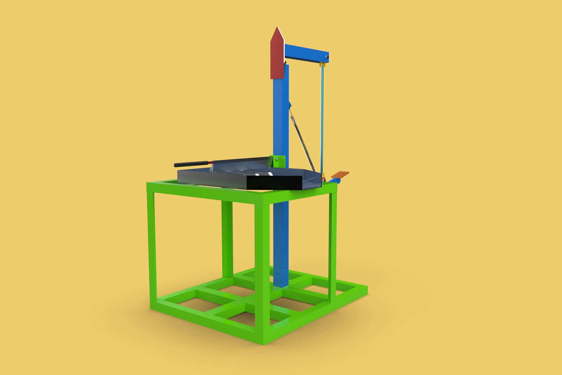 Handle Coconut Peeler Splitter Cut Tool Husk Shell Extractor - 3D Model ...