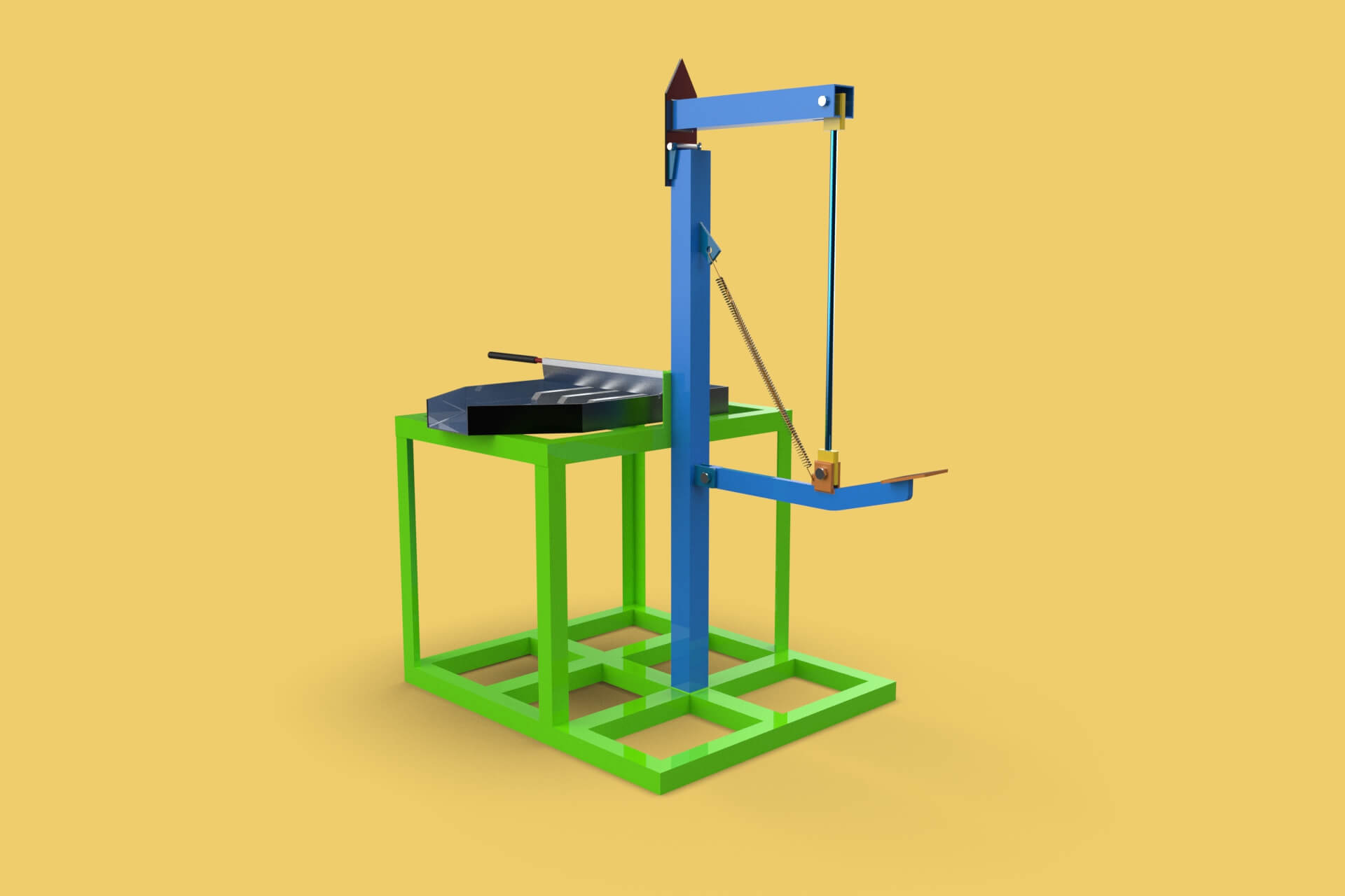 Handle Coconut Peeler Splitter Cut Tool Husk Shell Extractor - 3D Model ...