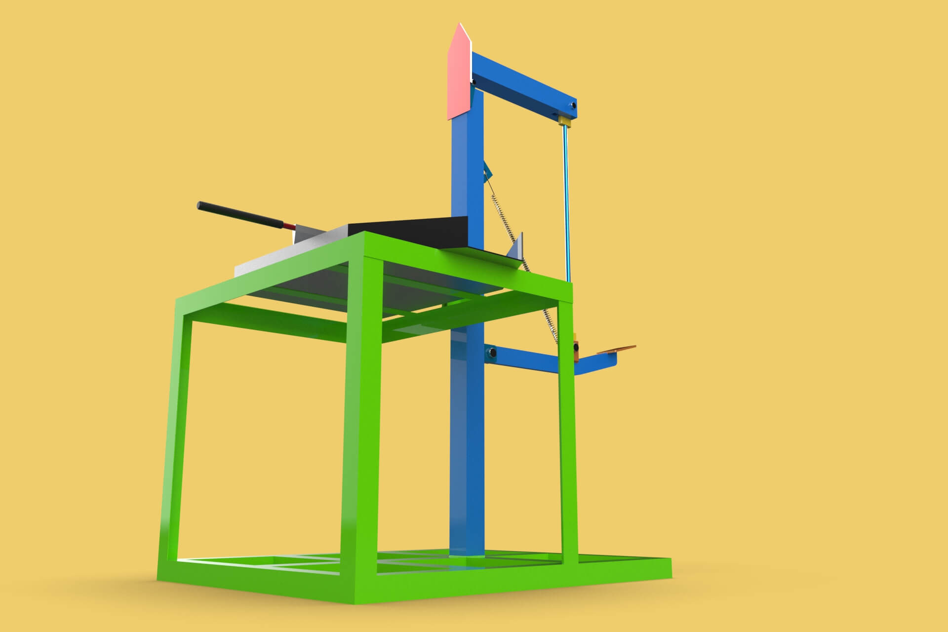 Handle Coconut Peeler Splitter Cut Tool Husk Shell Extractor - 3D Model ...