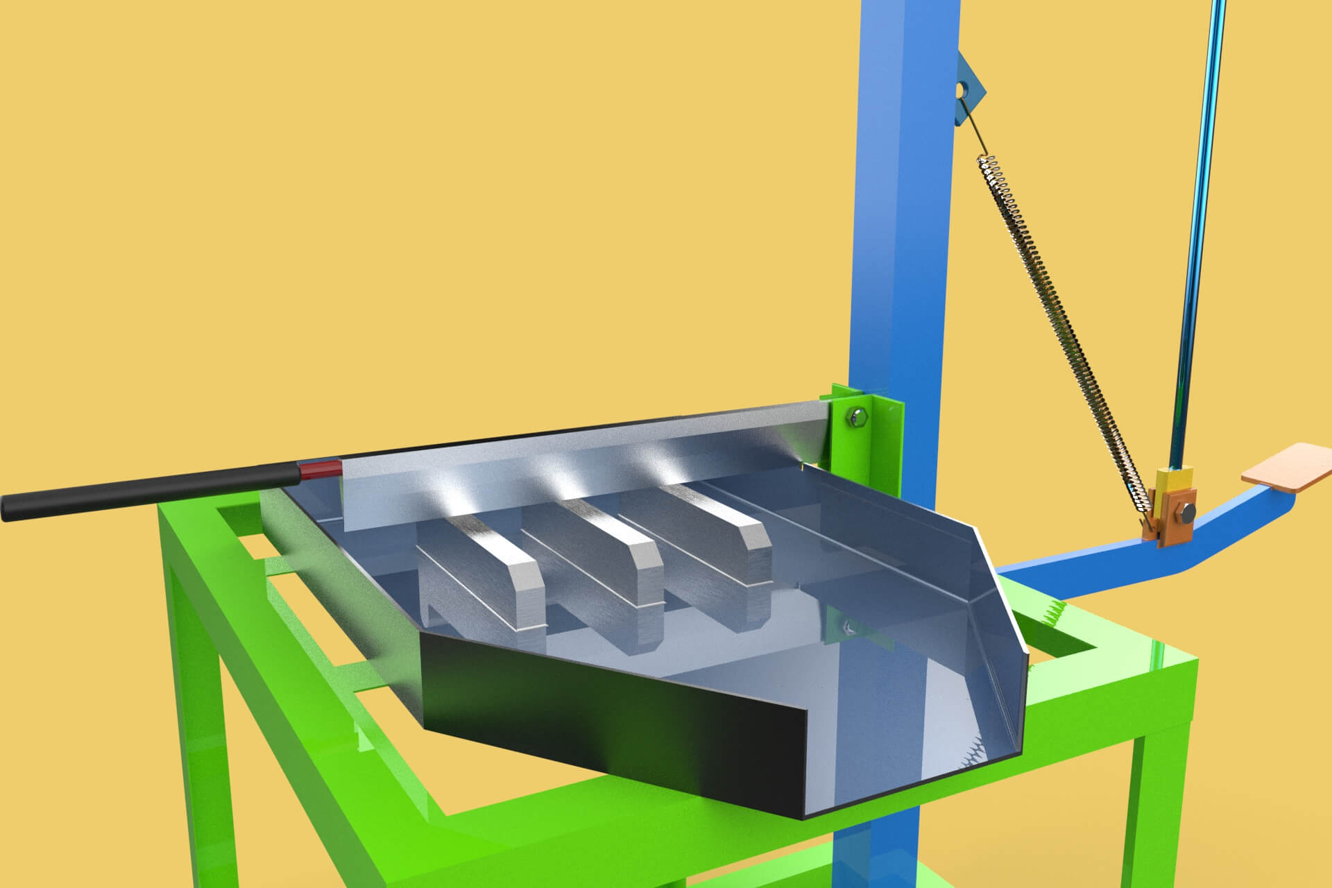 Handle Coconut Peeler Splitter Cut Tool Husk Shell Extractor - 3D Model ...