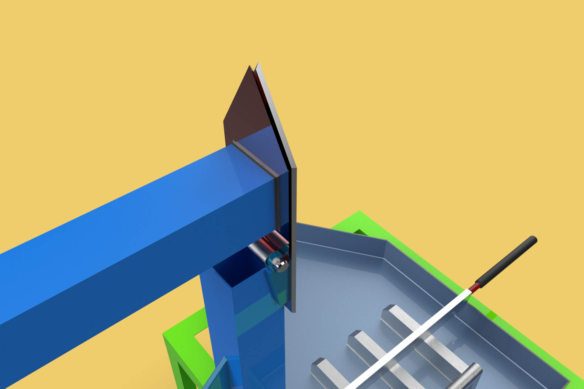 Handle Coconut Peeler Splitter Cut Tool Husk Shell Extractor - 3D Model ...