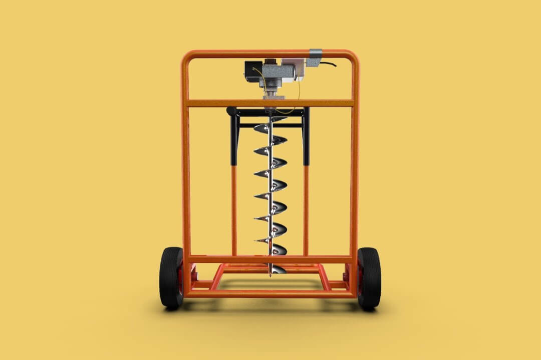 Hole Digger Auger Machine - 3D Model by surf3d