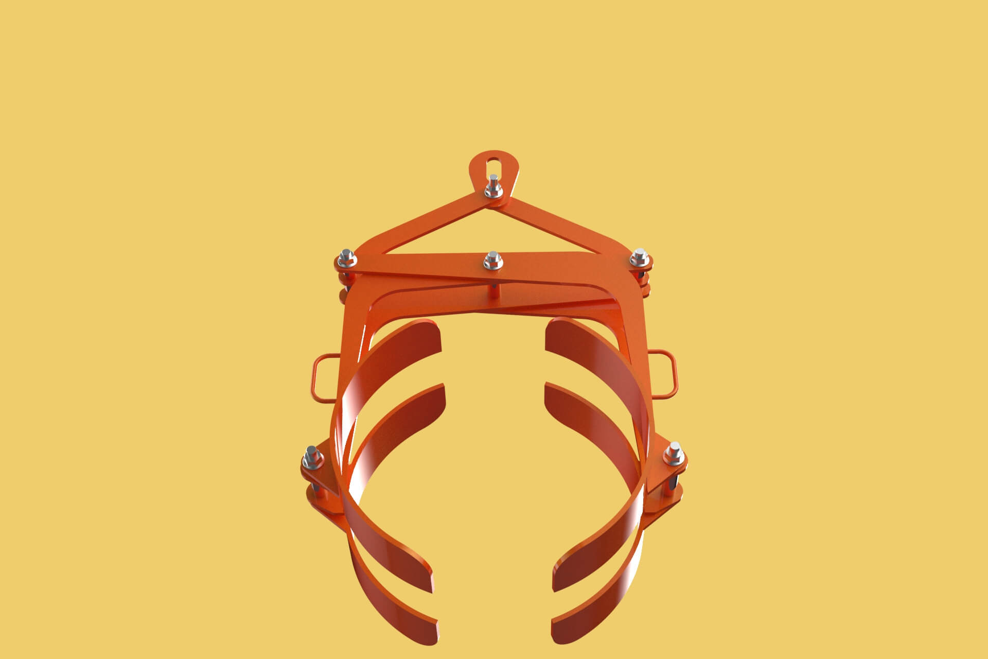 Horizontal Drum Lifter Tongs Scissor Gripper Lifting Clamp - 3D Model ...