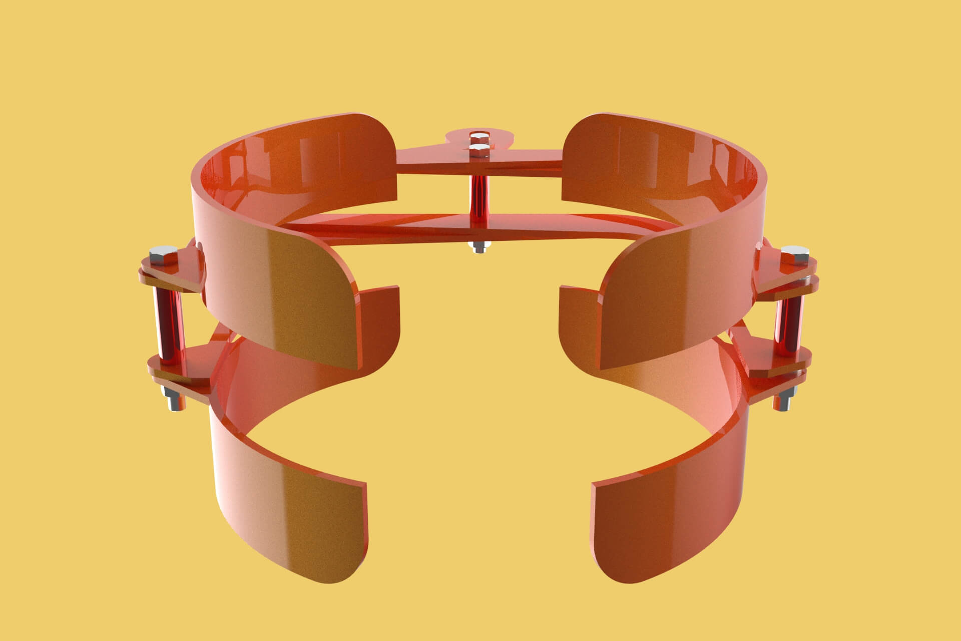 Horizontal Drum Lifter Tongs Scissor Gripper Lifting Clamp - 3D Model ...