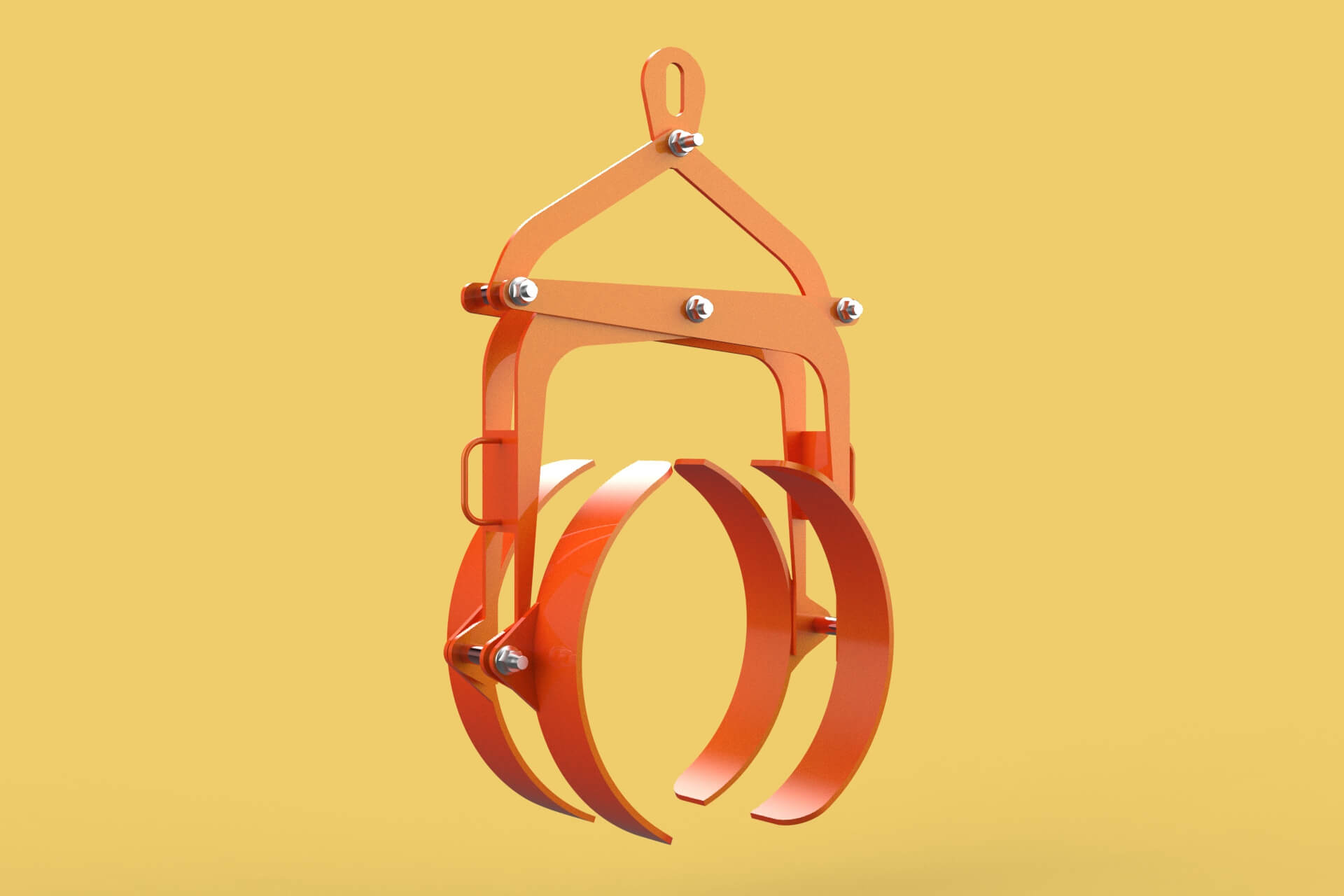 Horizontal Drum Lifter Tongs Scissor Gripper Lifting Clamp - 3D Model ...