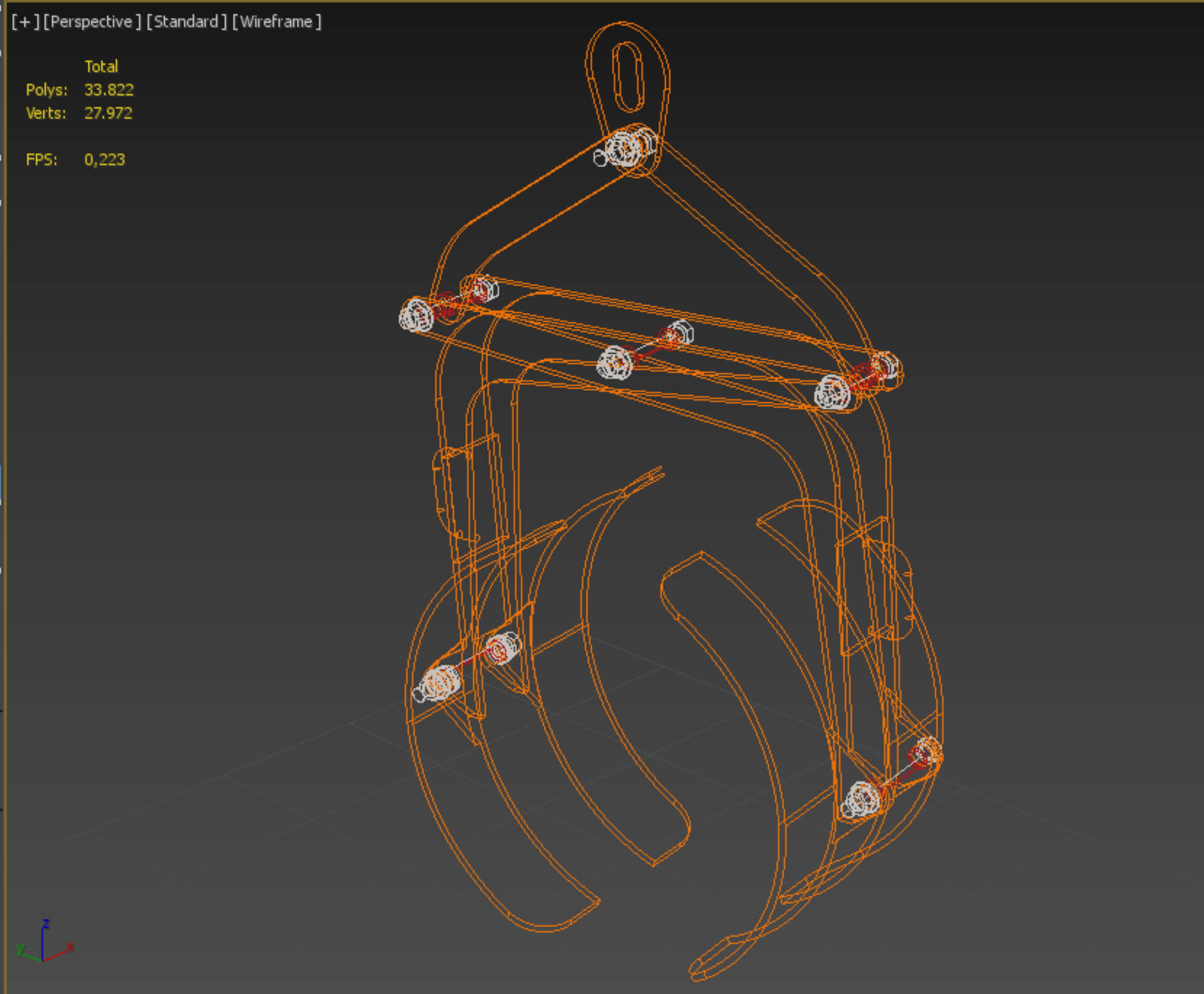 Horizontal Drum Lifter Tongs Scissor Gripper Lifting Clamp - 3D Model ...