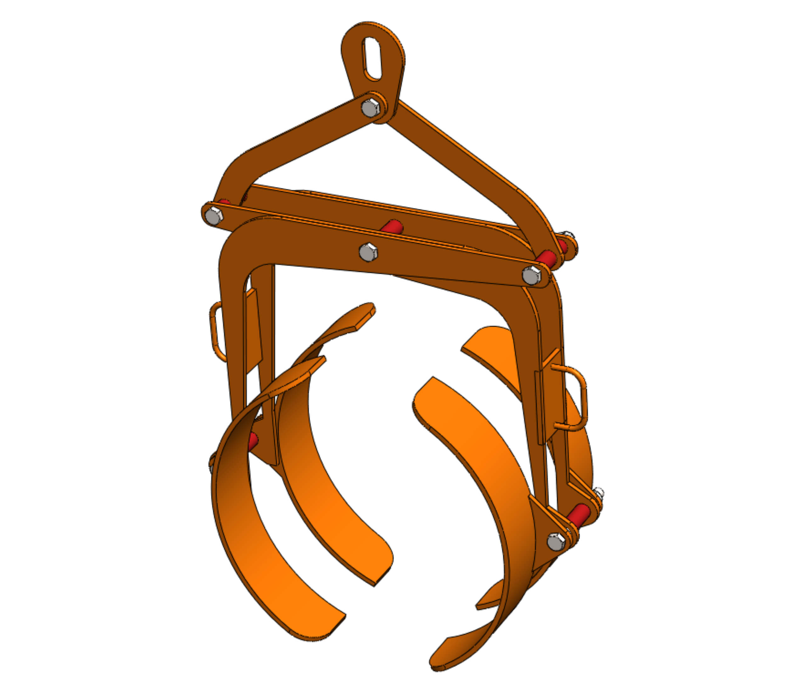 Horizontal Drum Lifter Tongs Scissor Gripper Lifting Clamp - 3D Model ...