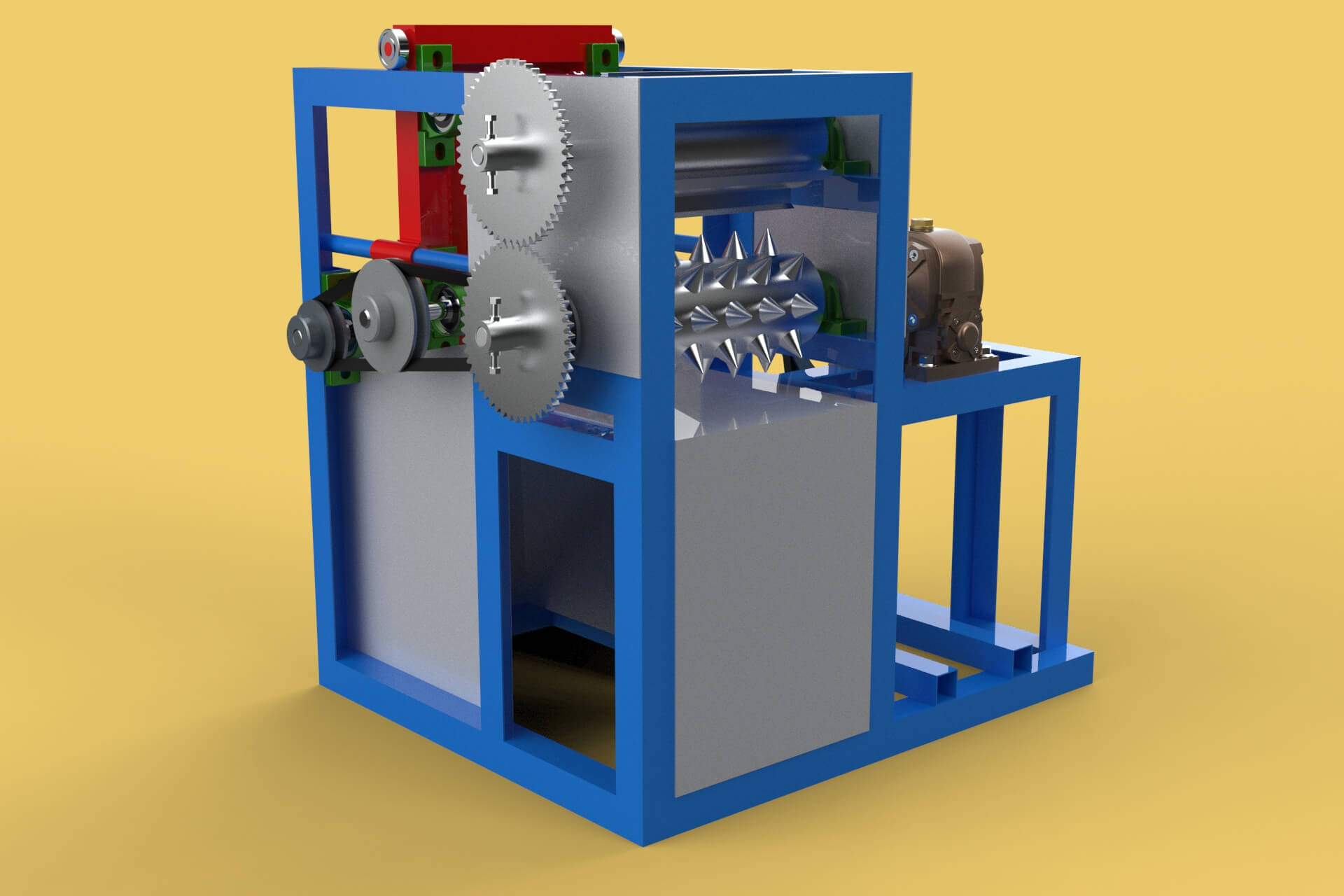 Husk Machine Coconut Peeling Tool Shucker Cut Removal Skin - 3D Model ...