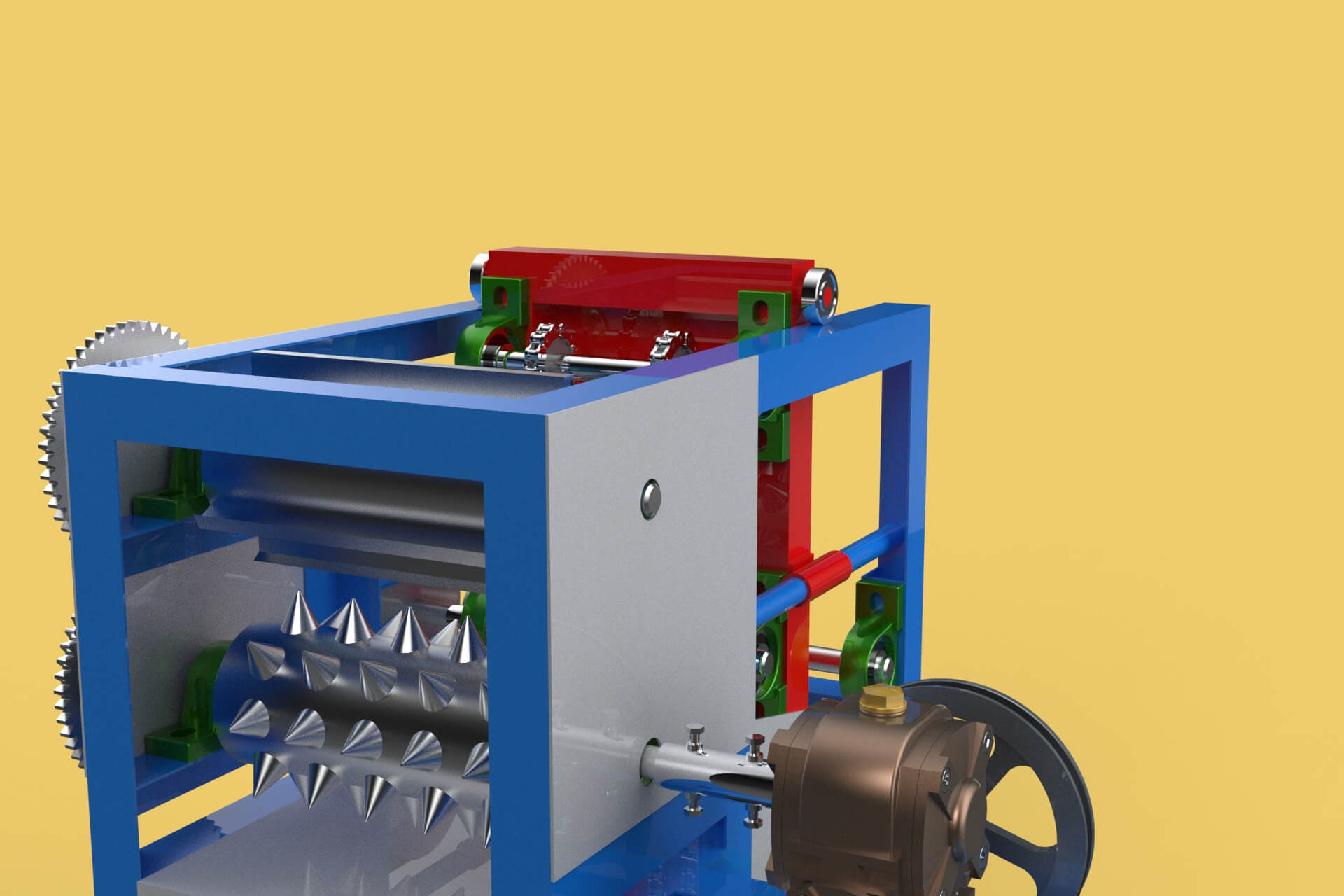 Husk Machine Coconut Peeling Tool Shucker Cut Removal Skin - 3D Model ...