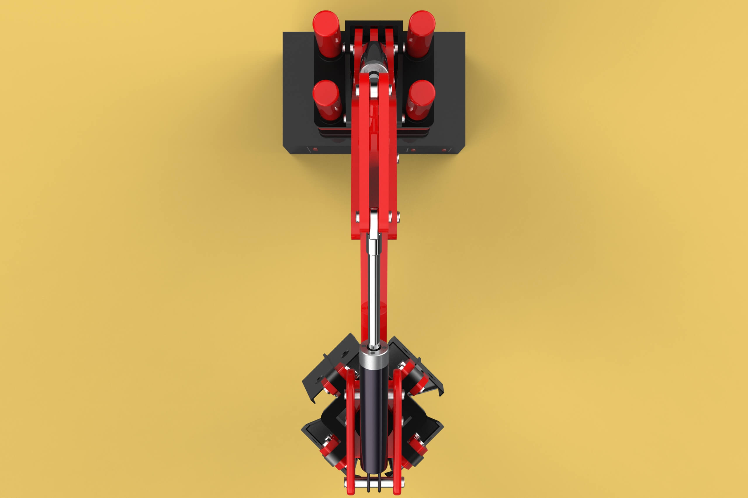 Hydraulic Crane Grabber Claw Gripper Grapple Clamp Hook Lift - 3D Model ...