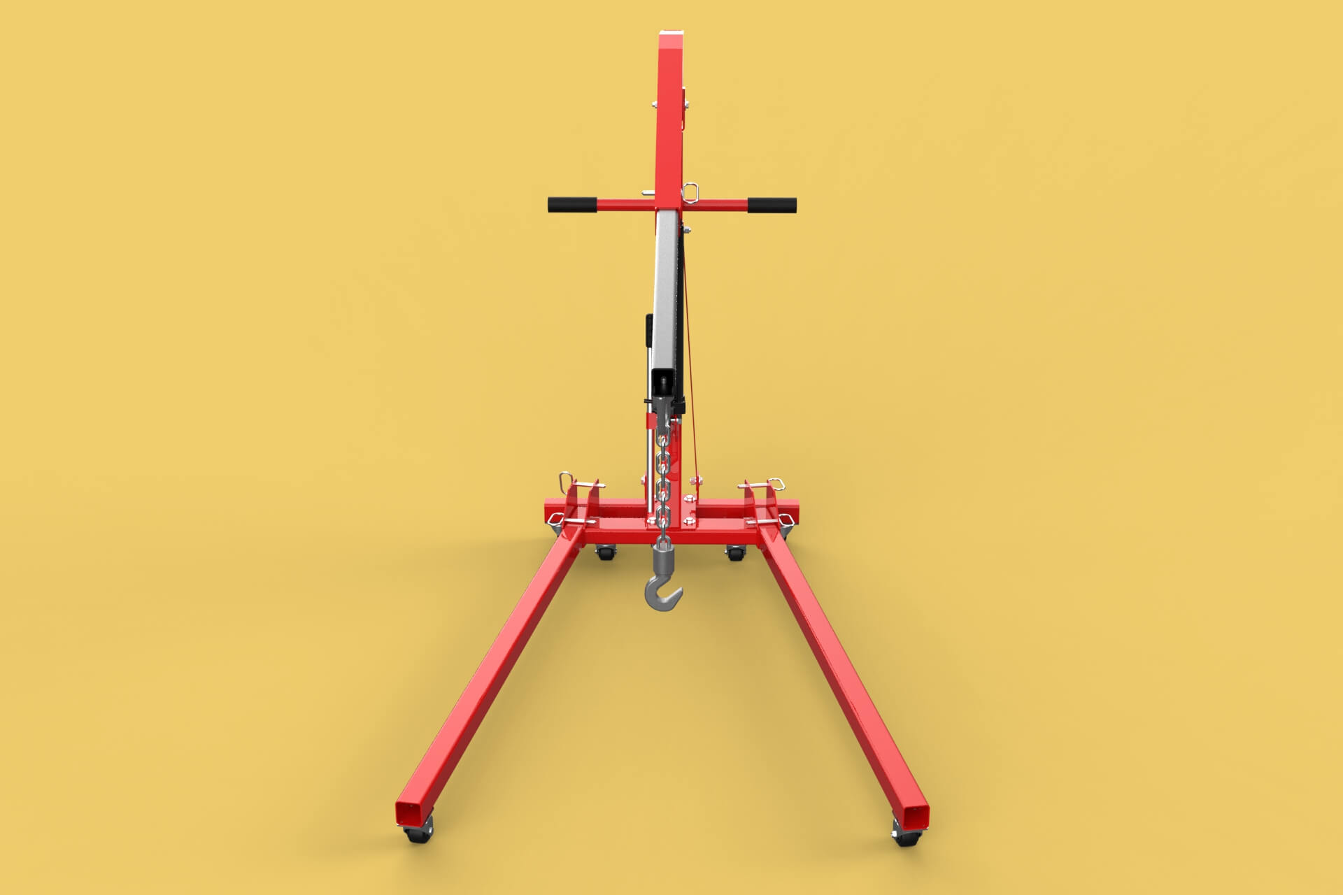 HYDRAULIC JACK ENGINE STAND CRANE HOIST LIFTING FOLDABLE TON - 3D Model ...