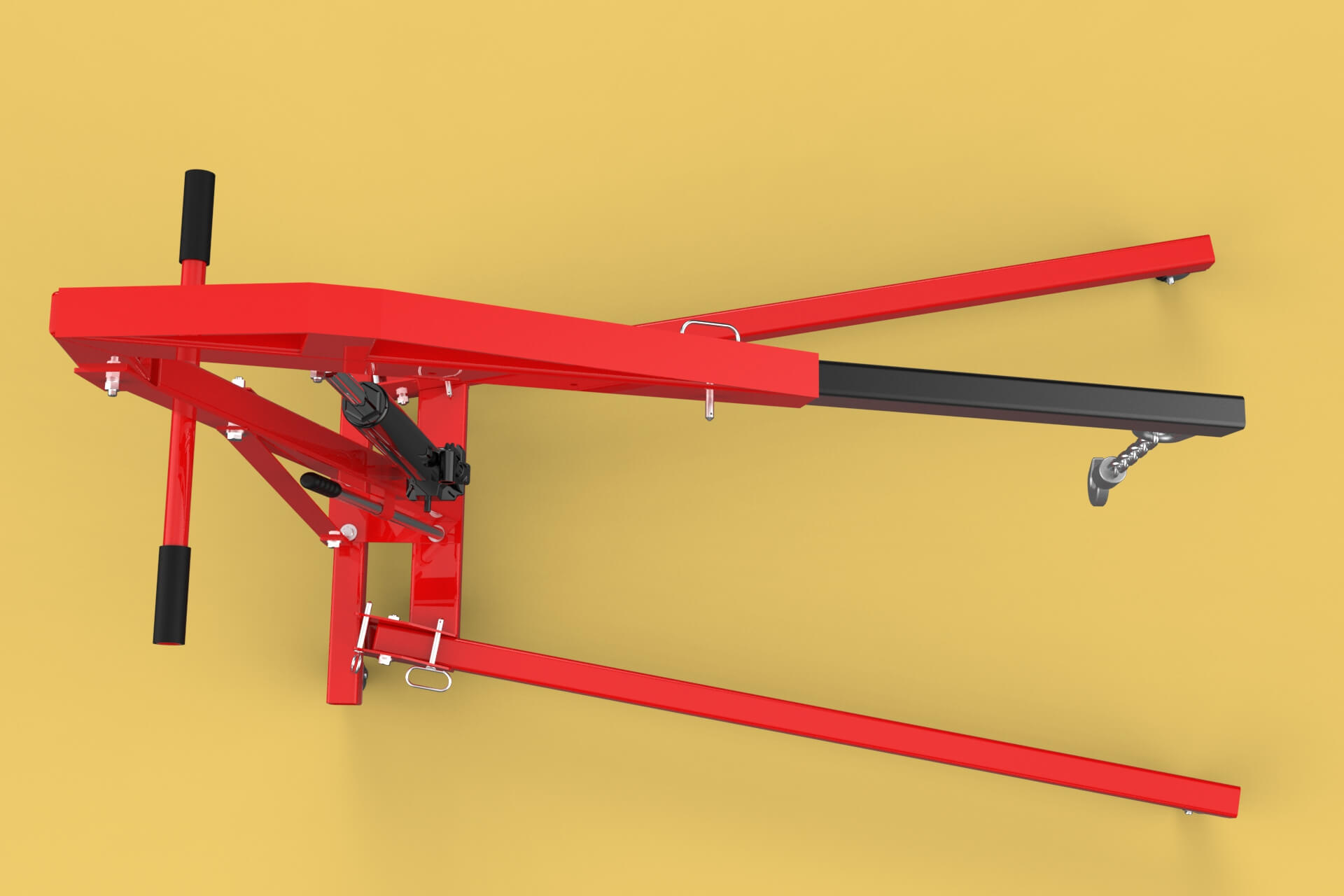 HYDRAULIC JACK ENGINE STAND CRANE HOIST LIFTING FOLDABLE TON - 3D Model ...