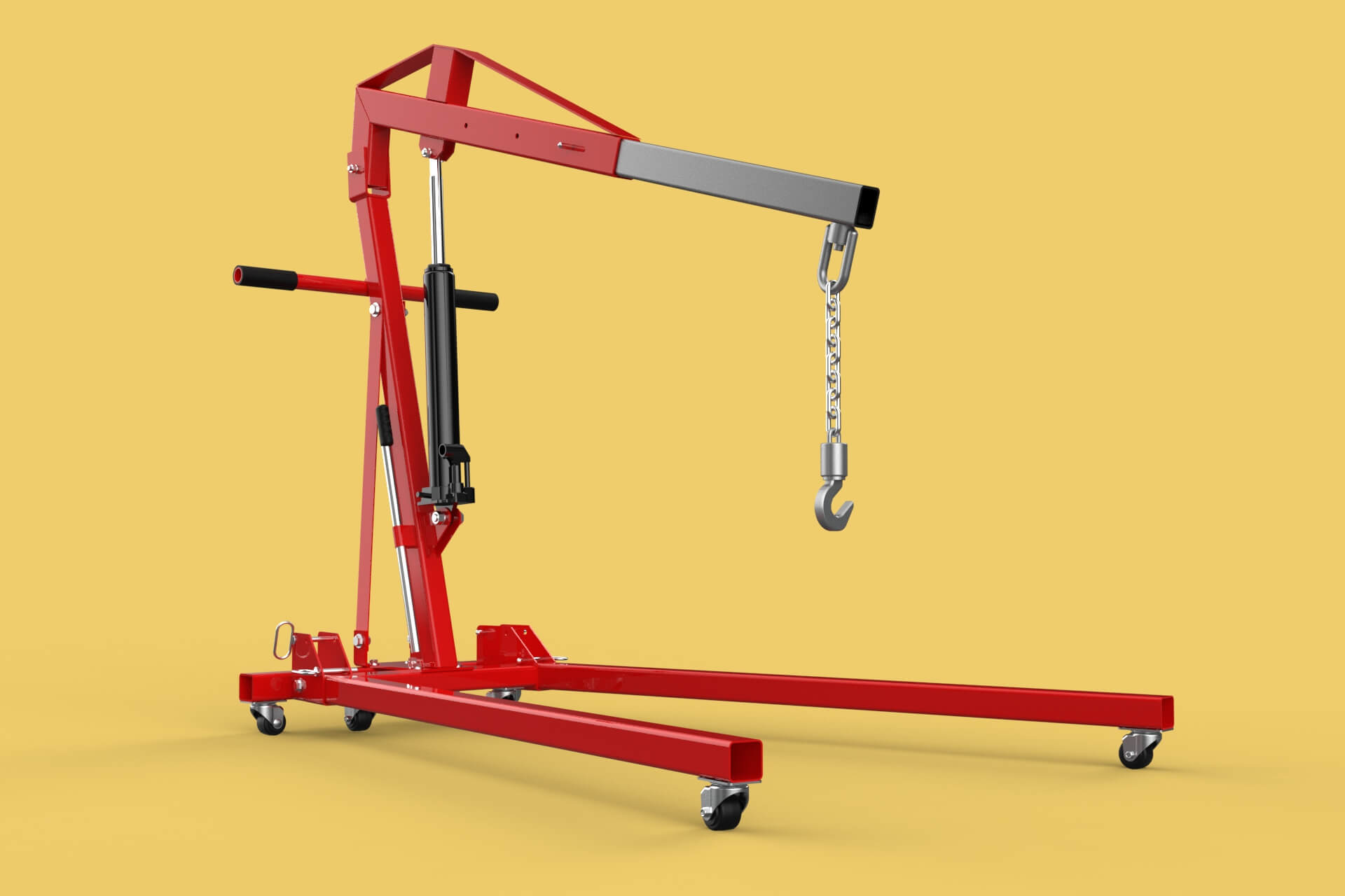 HYDRAULIC JACK ENGINE STAND CRANE HOIST LIFTING FOLDABLE TON - 3D Model ...