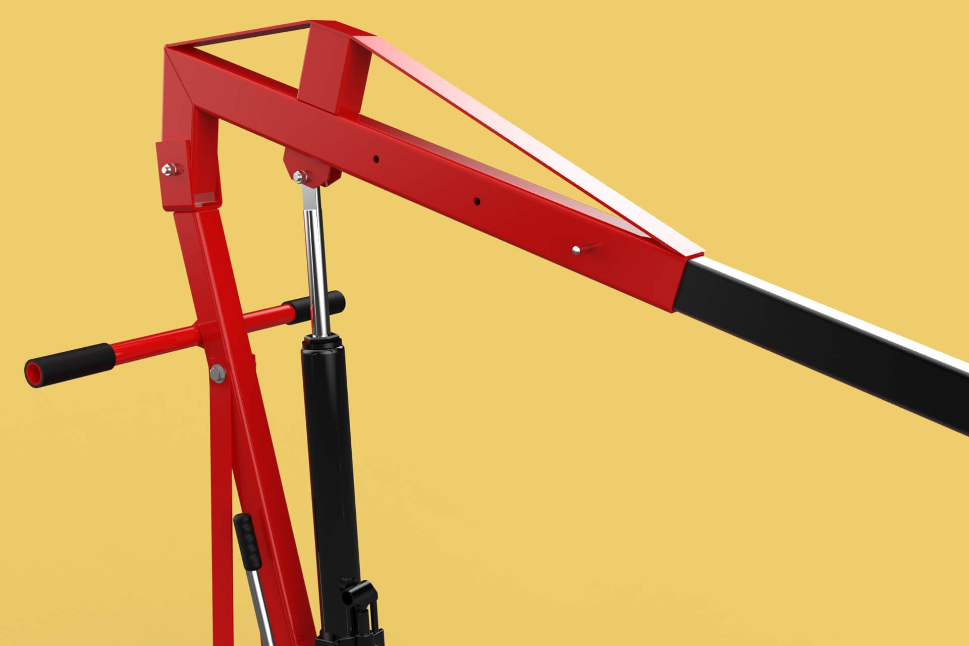 HYDRAULIC JACK ENGINE STAND CRANE HOIST LIFTING FOLDABLE TON - 3D Model ...
