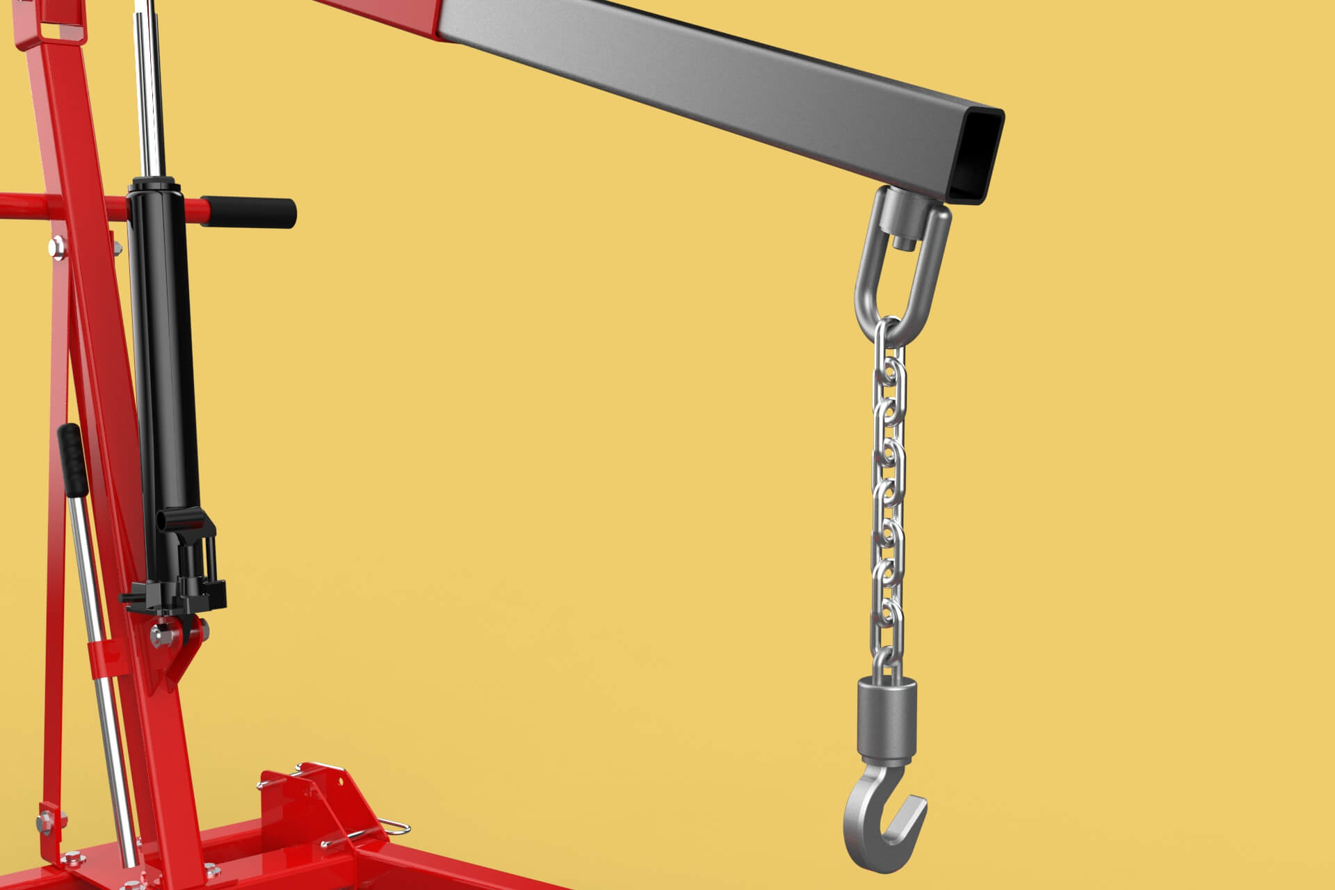 HYDRAULIC JACK ENGINE STAND CRANE HOIST LIFTING FOLDABLE TON - 3D Model ...