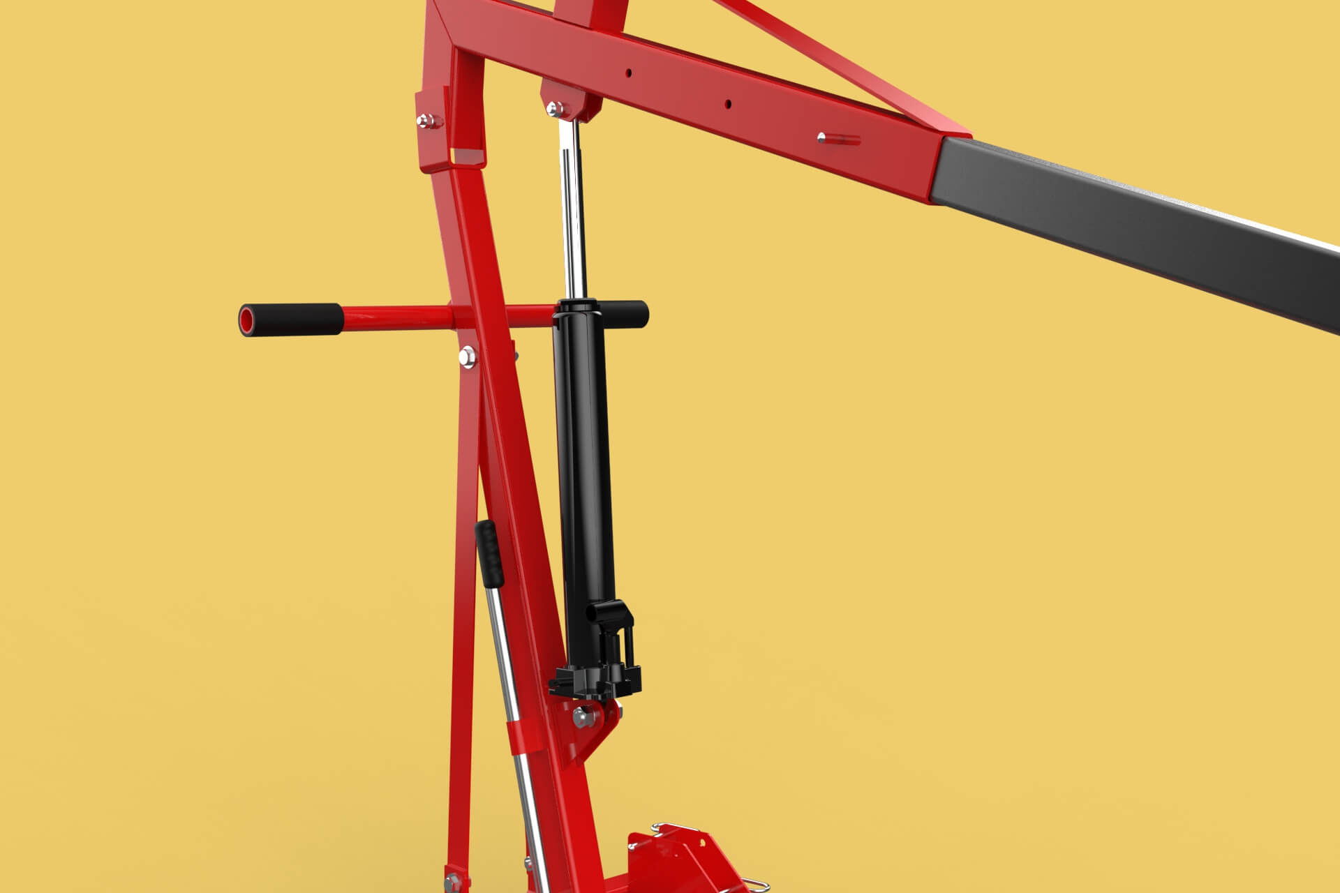 HYDRAULIC JACK ENGINE STAND CRANE HOIST LIFTING FOLDABLE TON - 3D Model ...