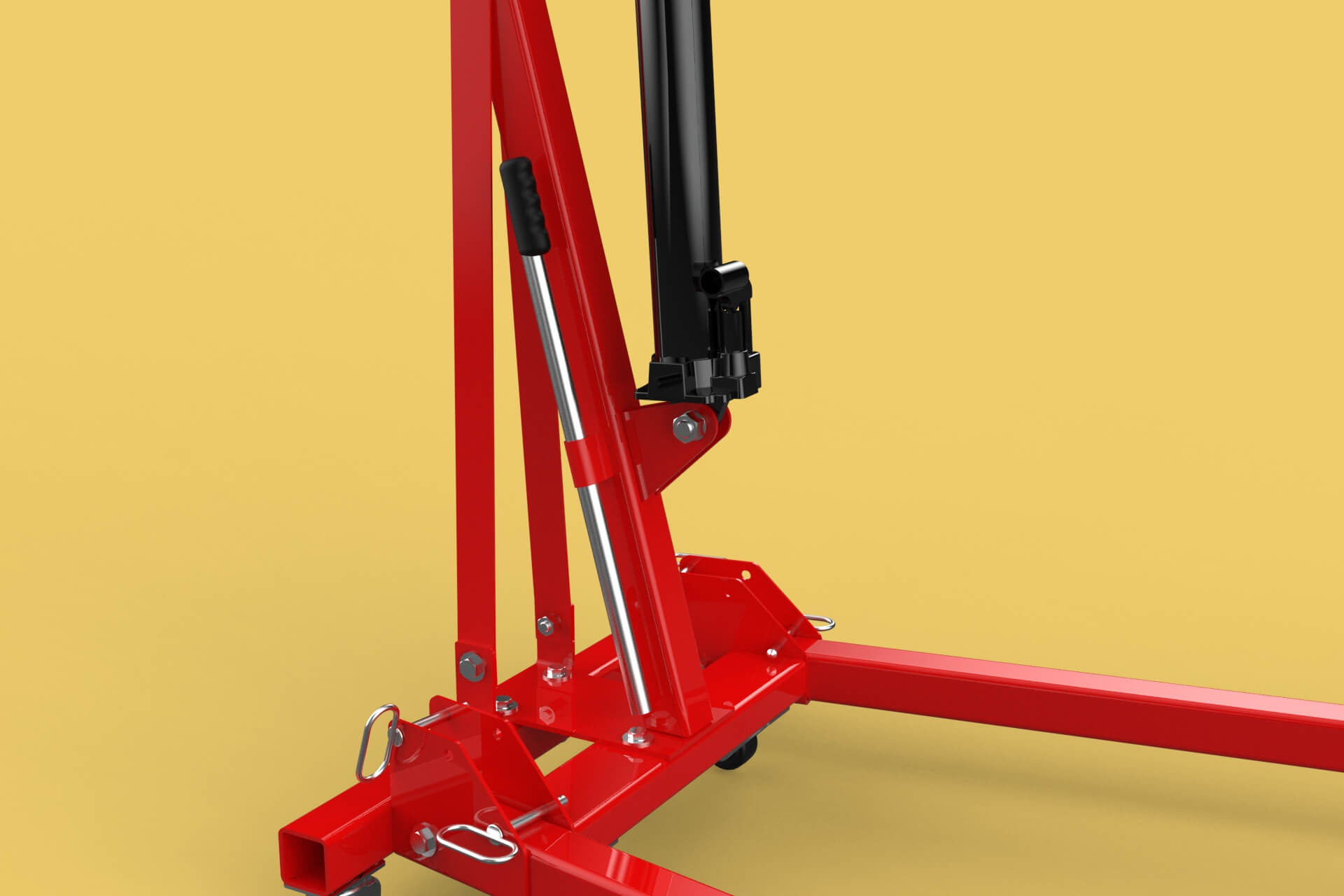 HYDRAULIC JACK ENGINE STAND CRANE HOIST LIFTING FOLDABLE TON - 3D Model ...