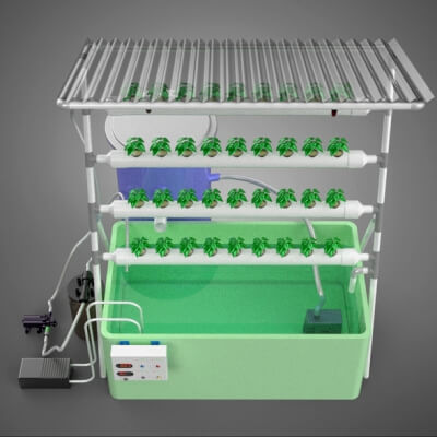 IOT Hydroponic Plant Control Water Cycle Pump Nozzle Sprayer - 3D Model ...