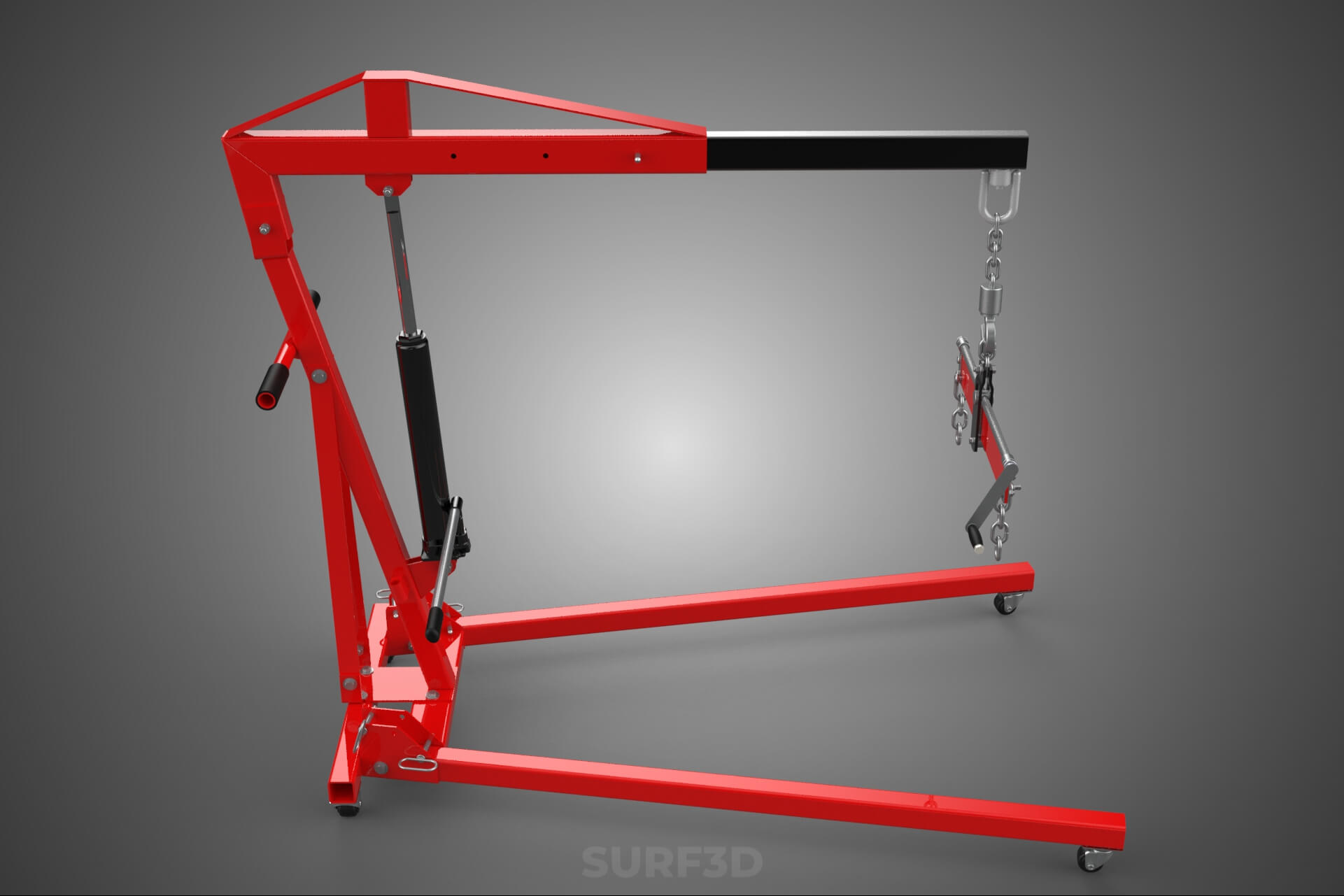 Jack Engine Crane Hoist Lifting Leveler Balancer Stabilizer - 3D Model ...
