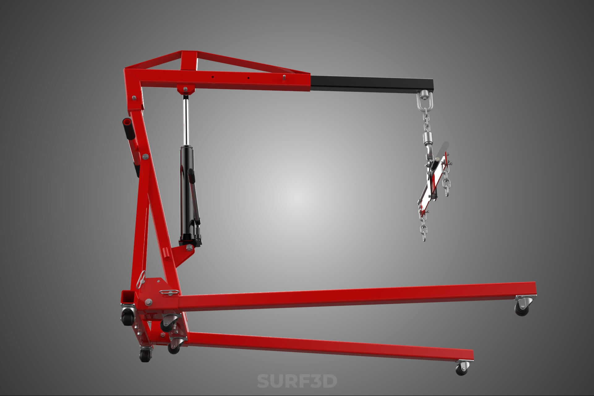 Jack Engine Crane Hoist Lifting Leveler Balancer Stabilizer - 3D Model ...