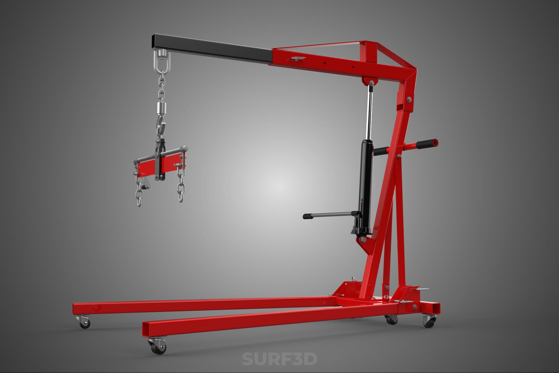 Jack Engine Crane Hoist Lifting Leveler Balancer Stabilizer - 3D Model ...