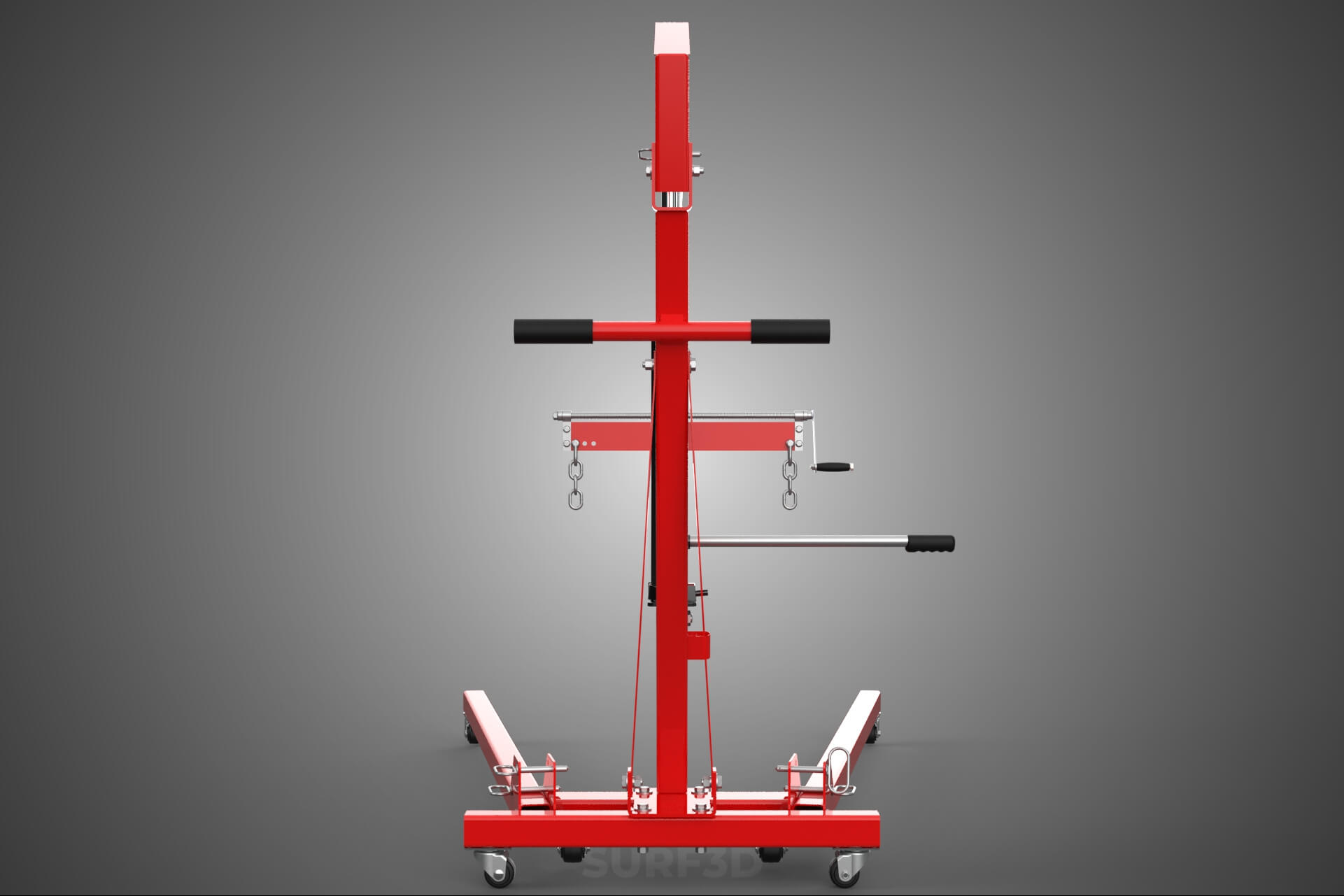 Jack Engine Crane Hoist Lifting Leveler Balancer Stabilizer - 3D Model ...
