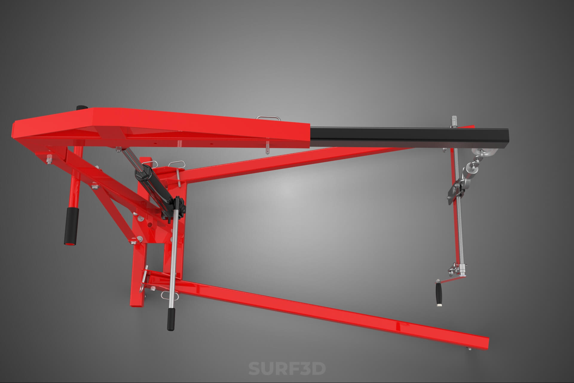 Jack Engine Crane Hoist Lifting Leveler Balancer Stabilizer - 3D Model ...