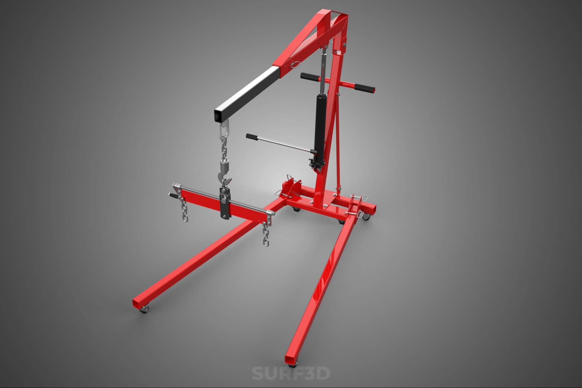 Jack Engine Crane Hoist Lifting Leveler Balancer Stabilizer - 3D Model ...