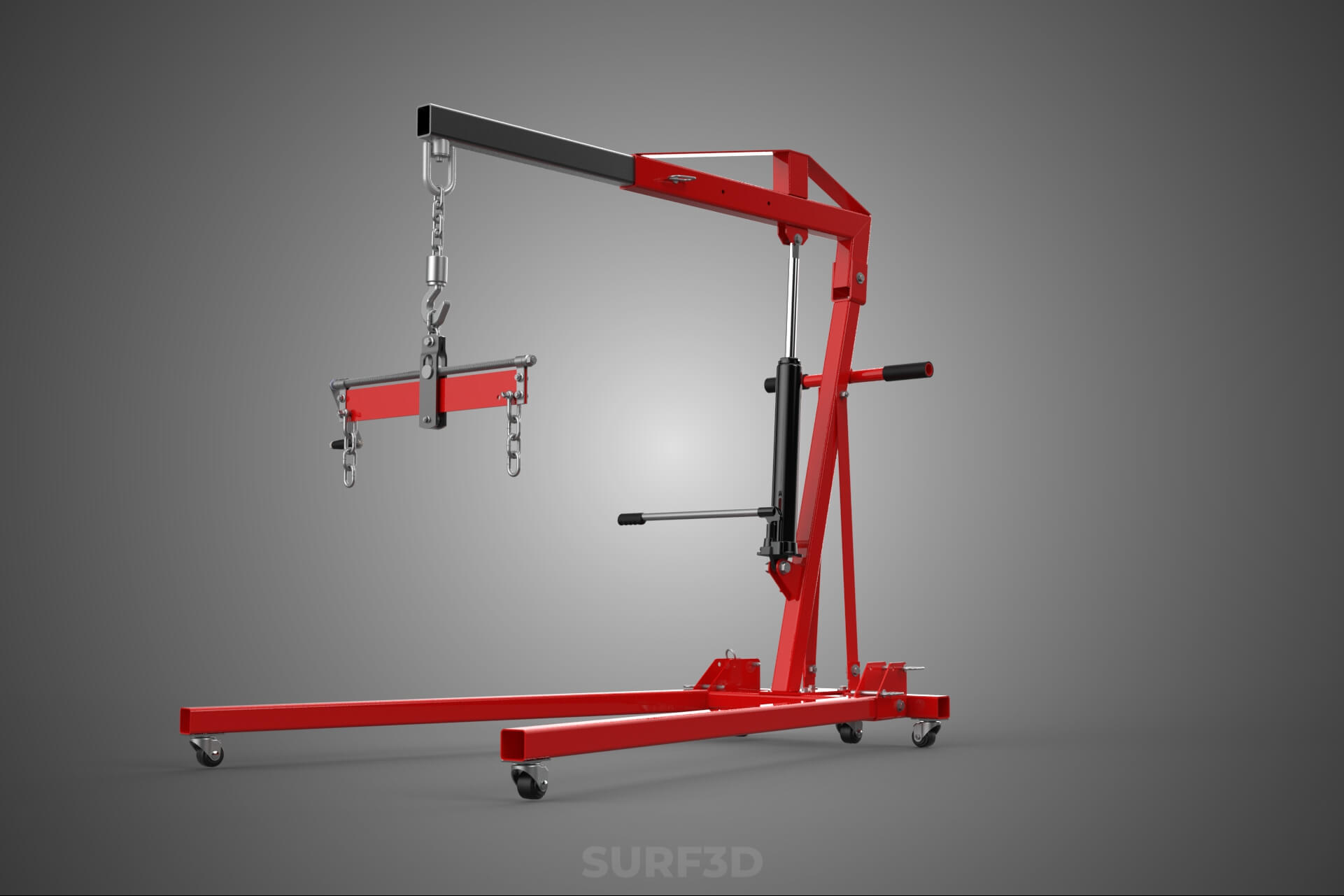 Jack Engine Crane Hoist Lifting Leveler Balancer Stabilizer - 3D Model ...