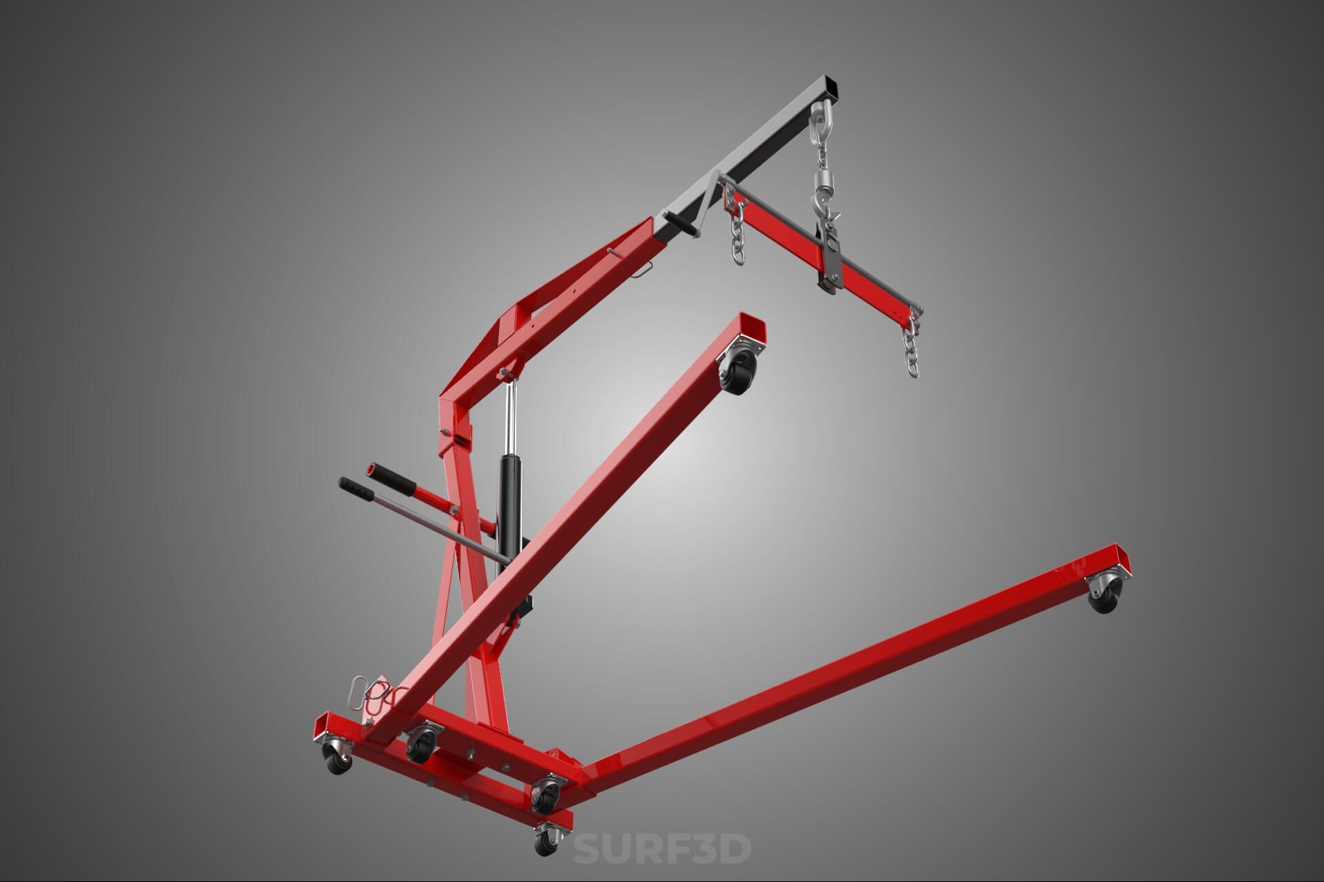 Jack Engine Crane Hoist Lifting Leveler Balancer Stabilizer - 3D Model ...