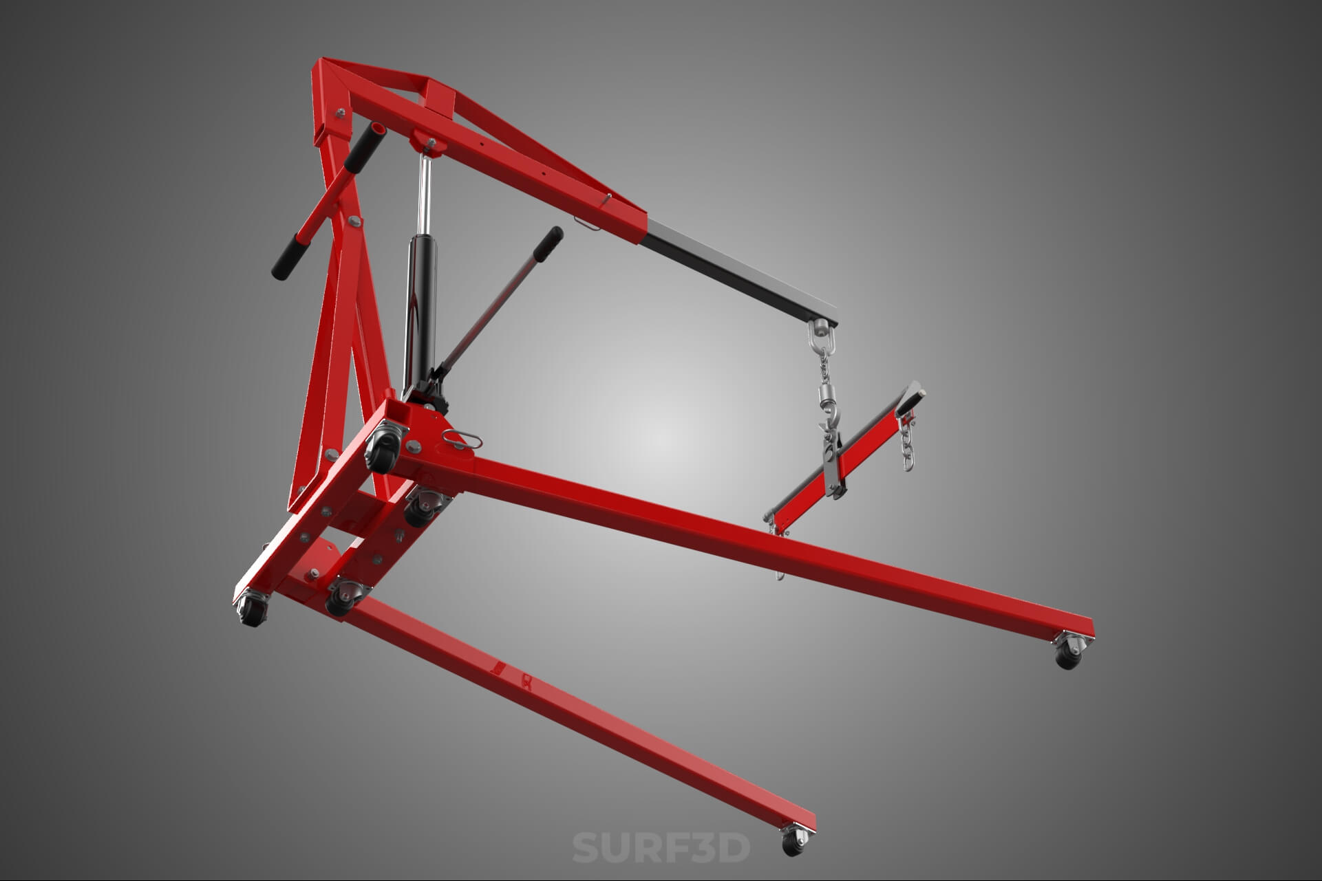 Jack Engine Crane Hoist Lifting Leveler Balancer Stabilizer - 3D Model ...