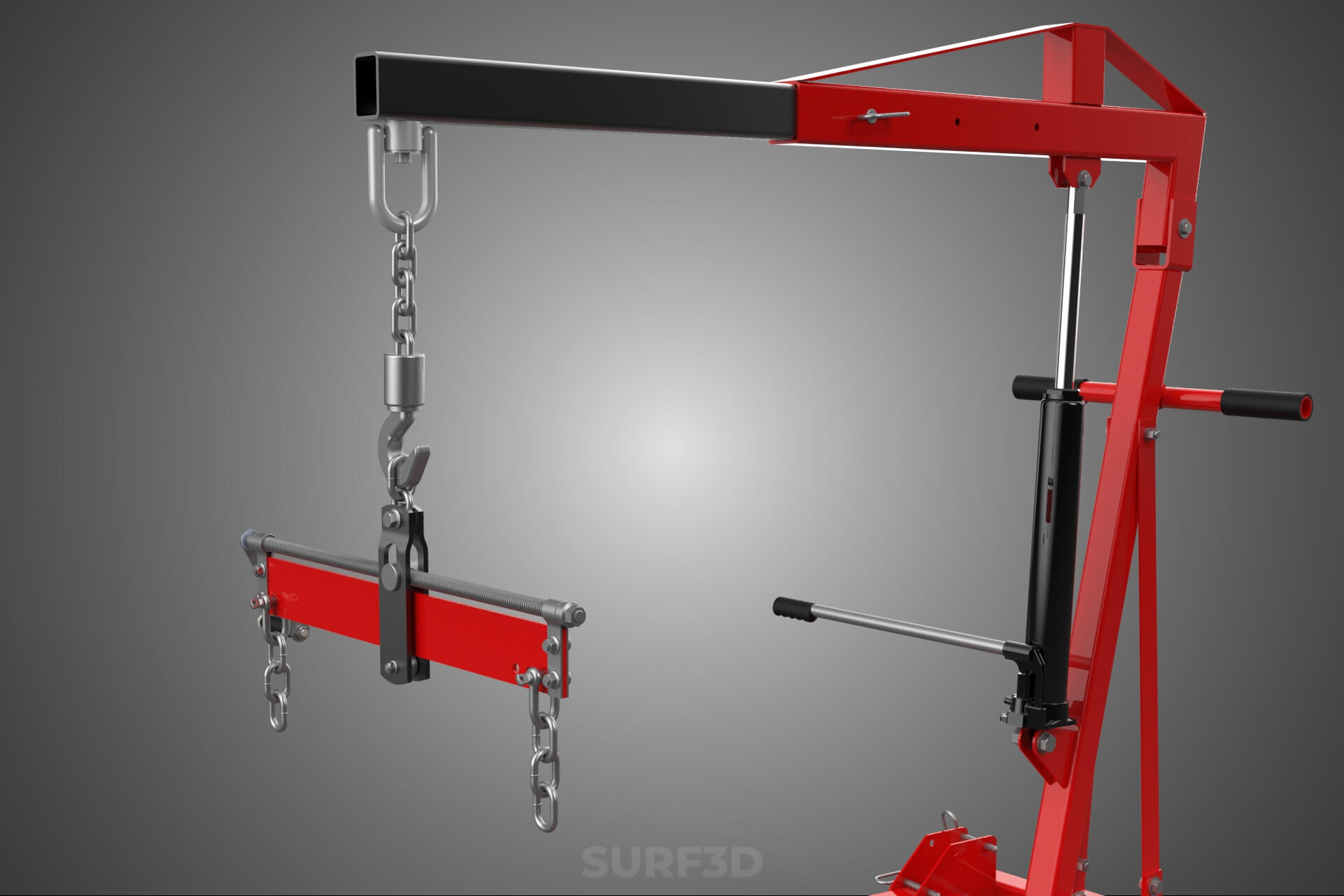 Jack Engine Crane Hoist Lifting Leveler Balancer Stabilizer - 3D Model ...