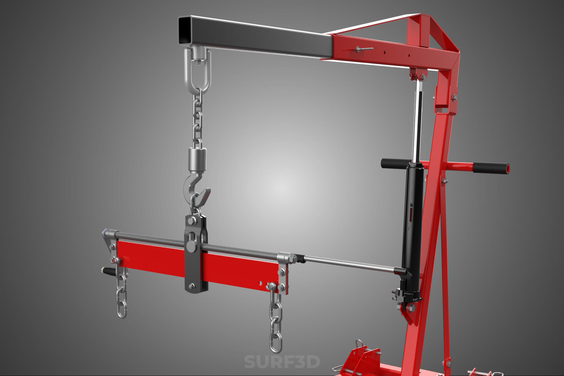 Jack Engine Crane Hoist Lifting Leveler Balancer Stabilizer - 3D Model ...