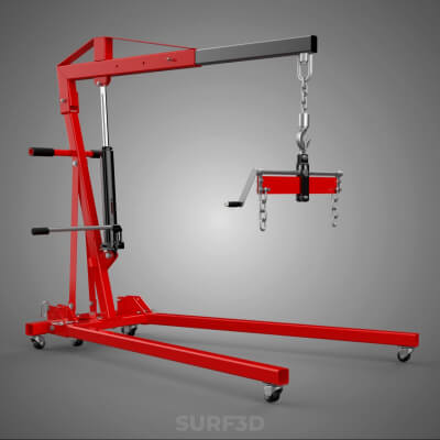 Jack Engine Crane Hoist Lifting Leveler Balancer Stabilizer - 3D Model ...