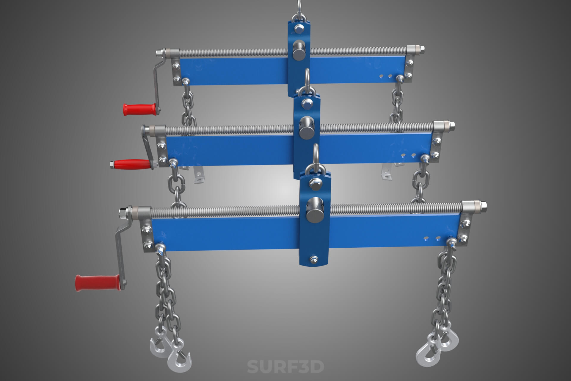 Leveler Balancer Stabilizer Load Engine Hoist Crane Shop Rig - 3D Model ...