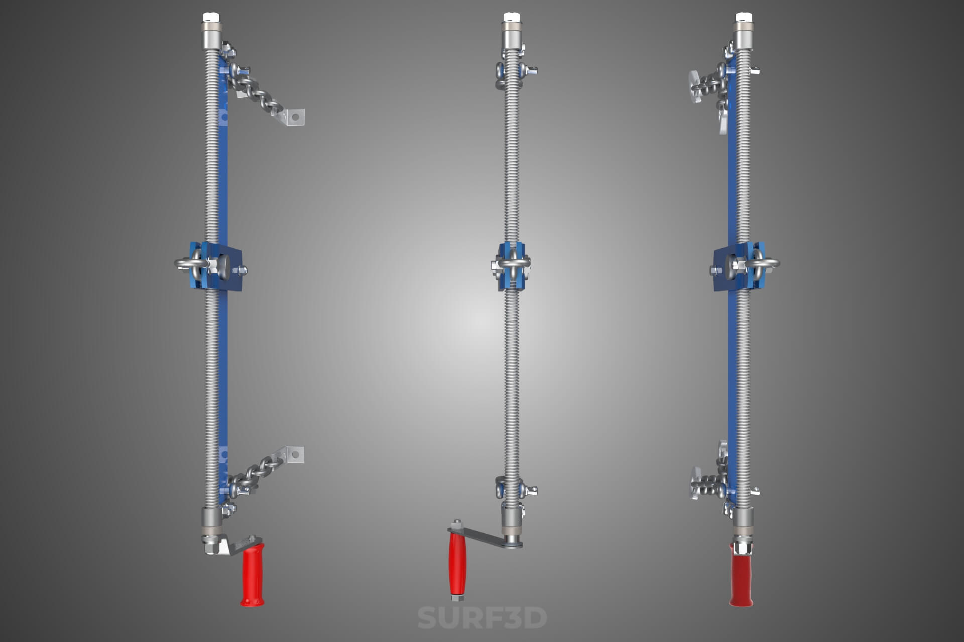 Leveler Balancer Stabilizer Load Engine Hoist Crane Shop Rig - 3D Model ...