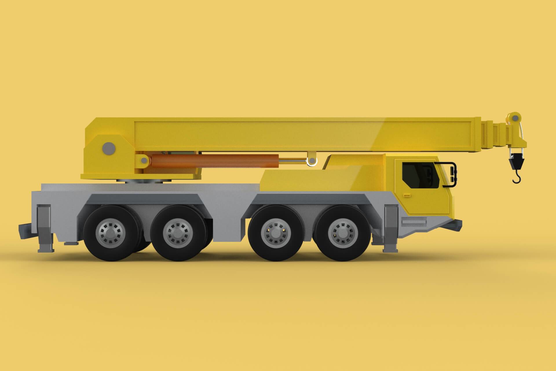 LIEBHERR LTM1070 LTM Telescopic Mobile Crane Crawler Truck - 3D Model ...