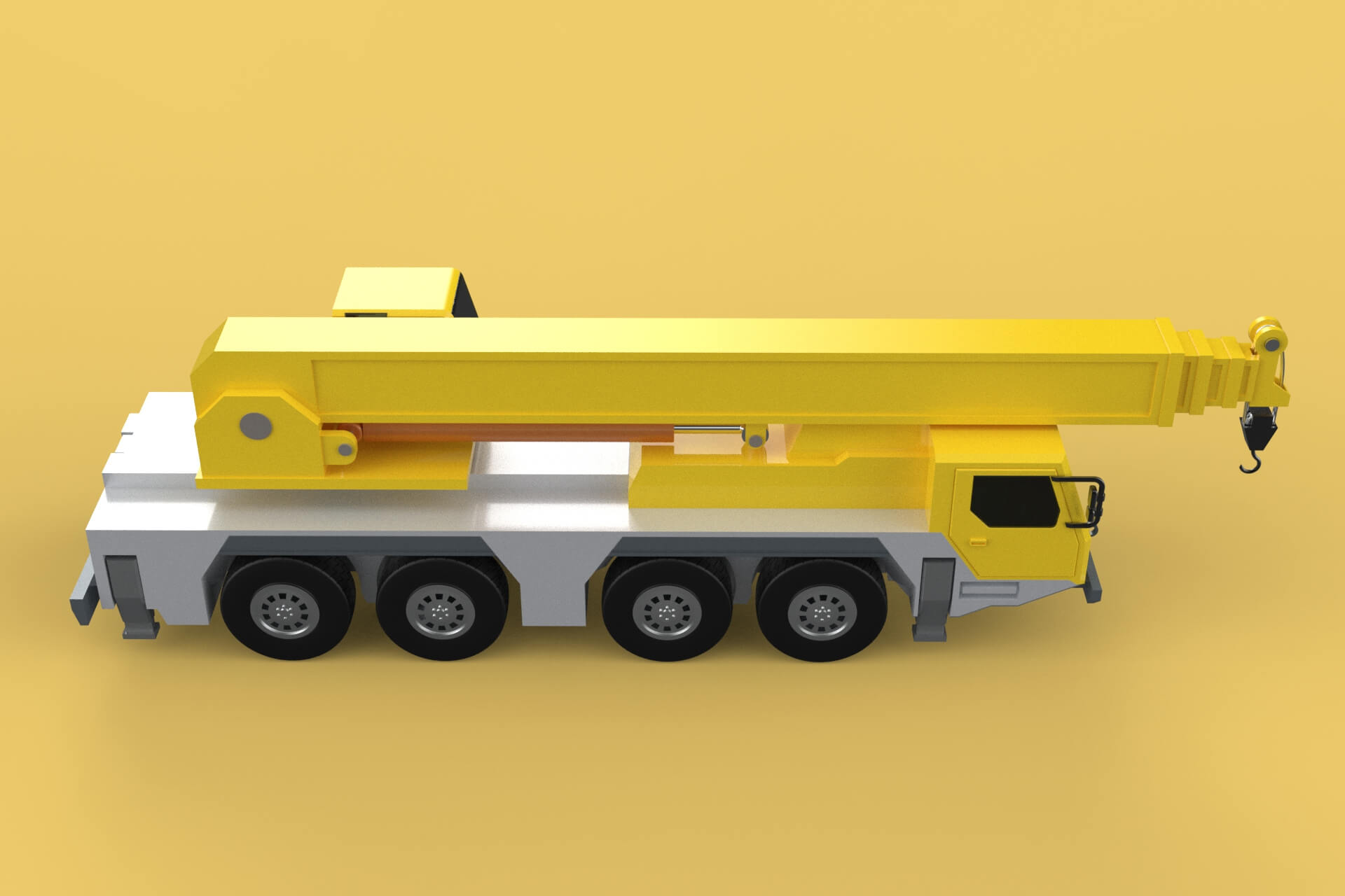 LIEBHERR LTM1070 LTM Telescopic Mobile Crane Crawler Truck - 3D Model ...