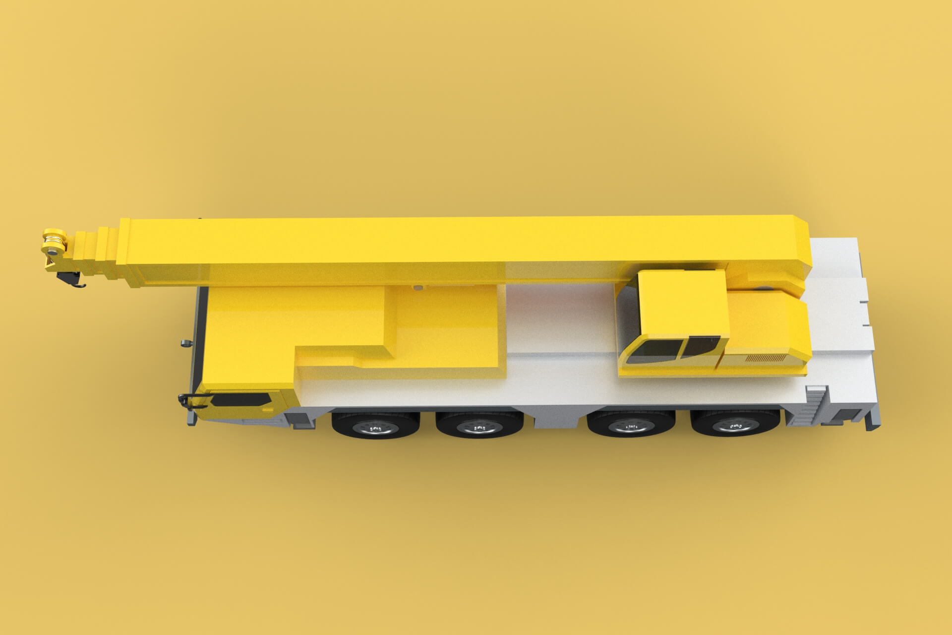 LIEBHERR LTM1070 LTM Telescopic Mobile Crane Crawler Truck - 3D Model ...