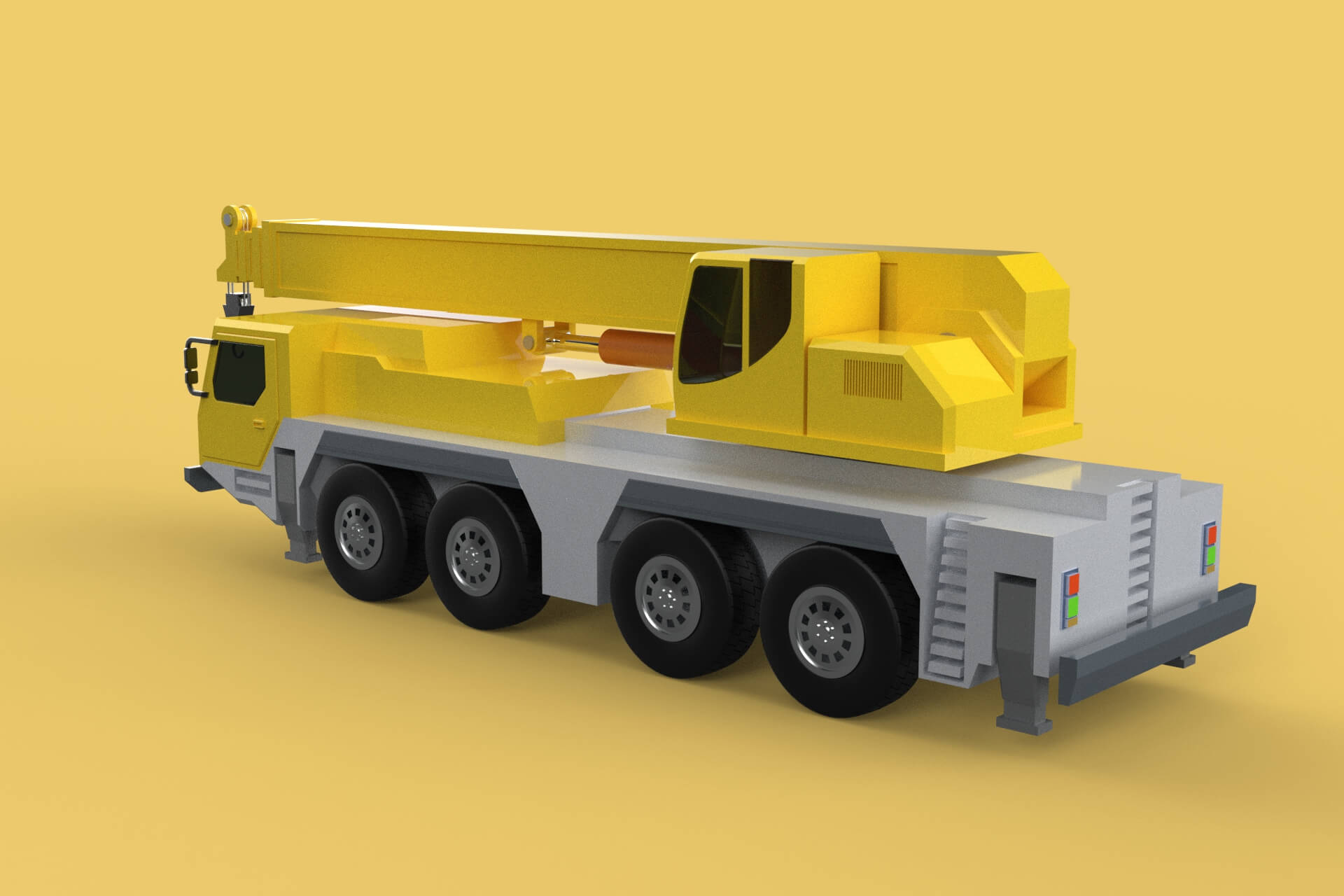 LIEBHERR LTM1070 LTM Telescopic Mobile Crane Crawler Truck - 3D Model ...