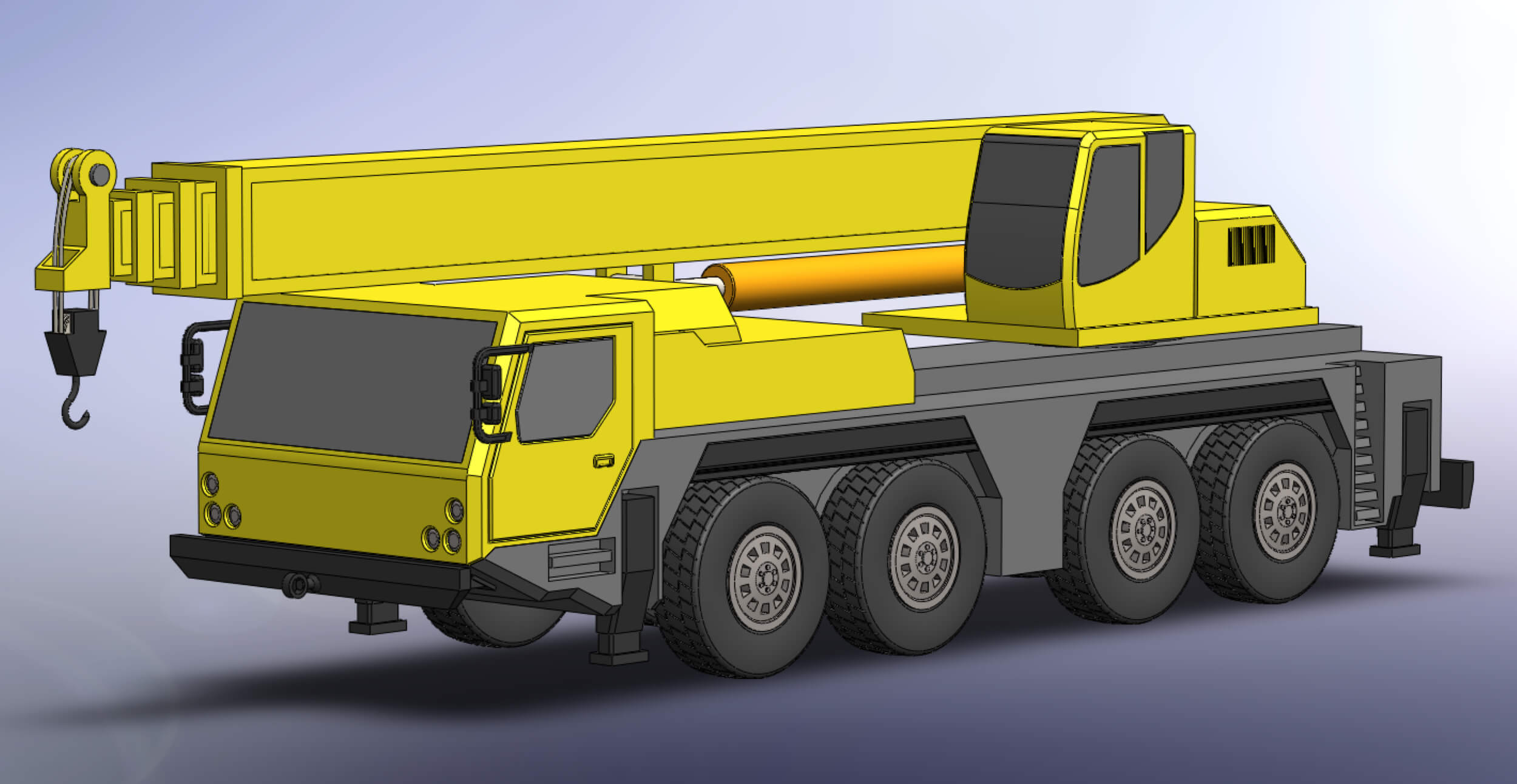 LIEBHERR LTM1070 LTM Telescopic Mobile Crane Crawler Truck - 3D Model ...